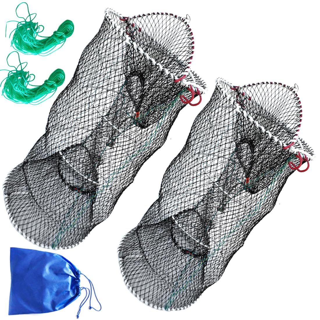 Drasry Crab Trap Bait Lobster Crawfish Shrimp Portable Folded Cast Net ...
