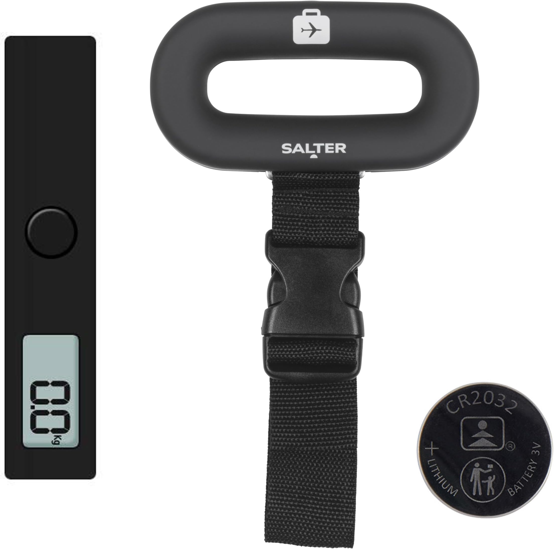 Salter 9500 BKDCTMEU16 Digital Luggage Scale - Suitcase Weighing Scales ...