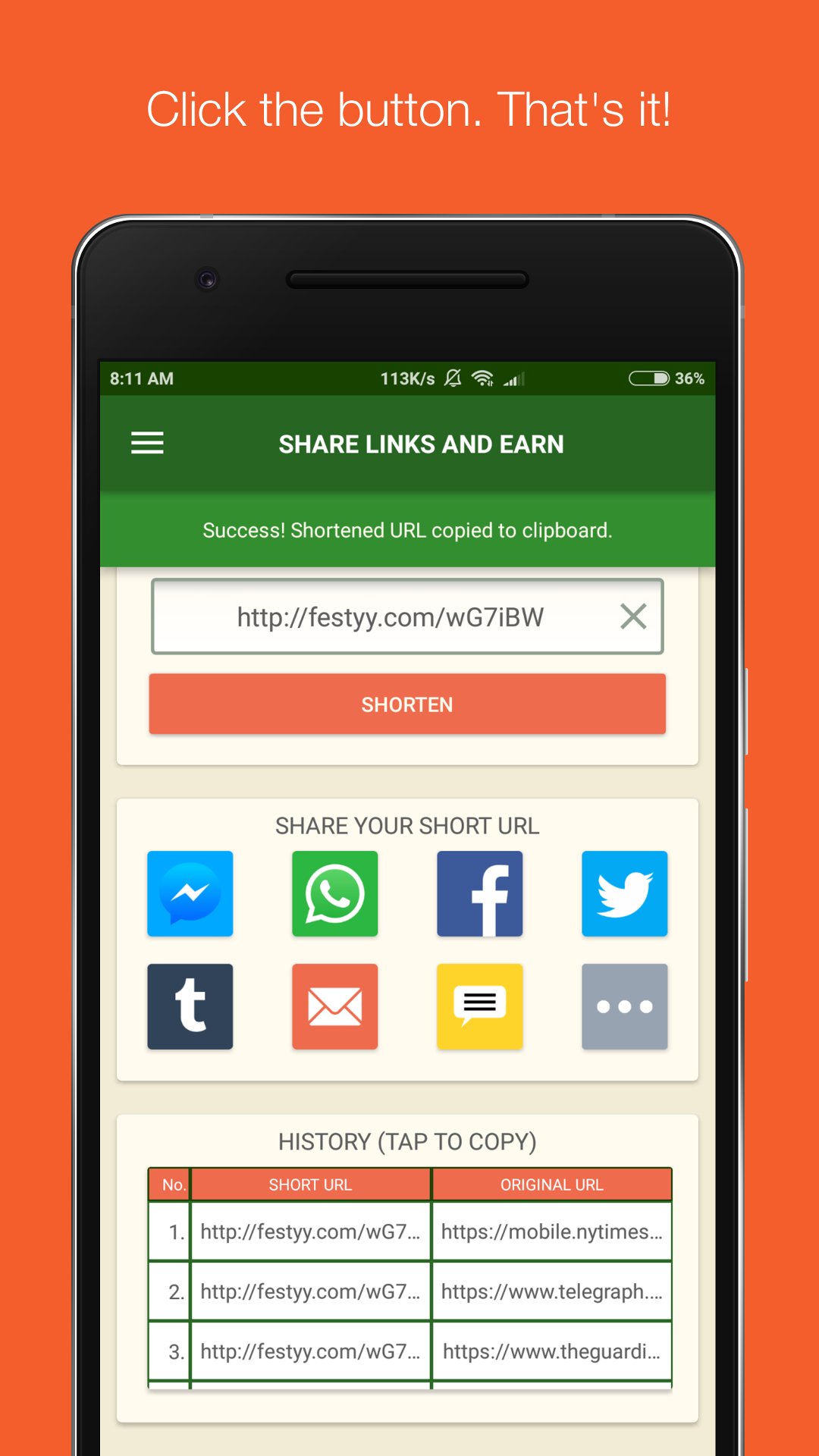 Share Links And Earn - Passive Income Generator - App on Amazon Appstore