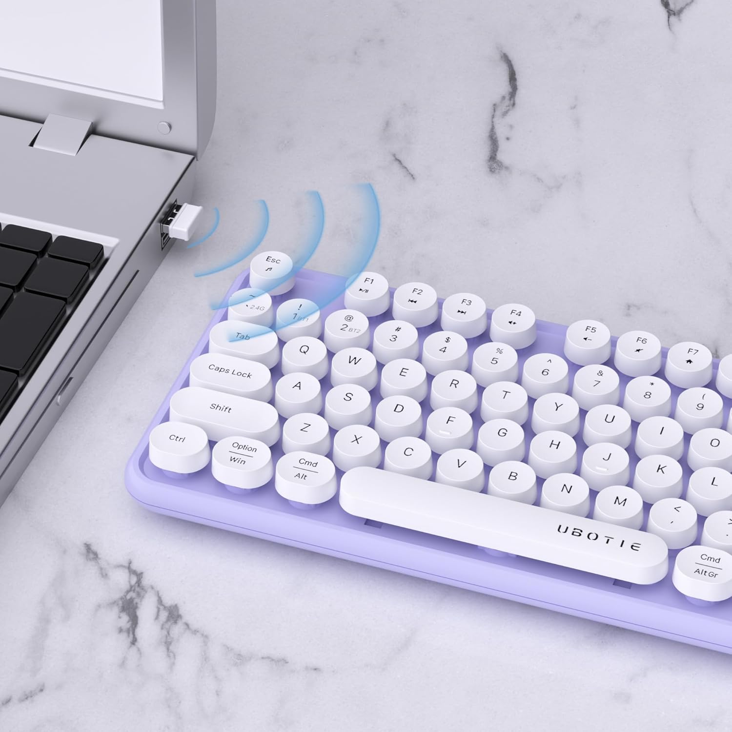 UBOTIE Dual Mode Colorful Wireless Keyboard, Australia | Ubuy