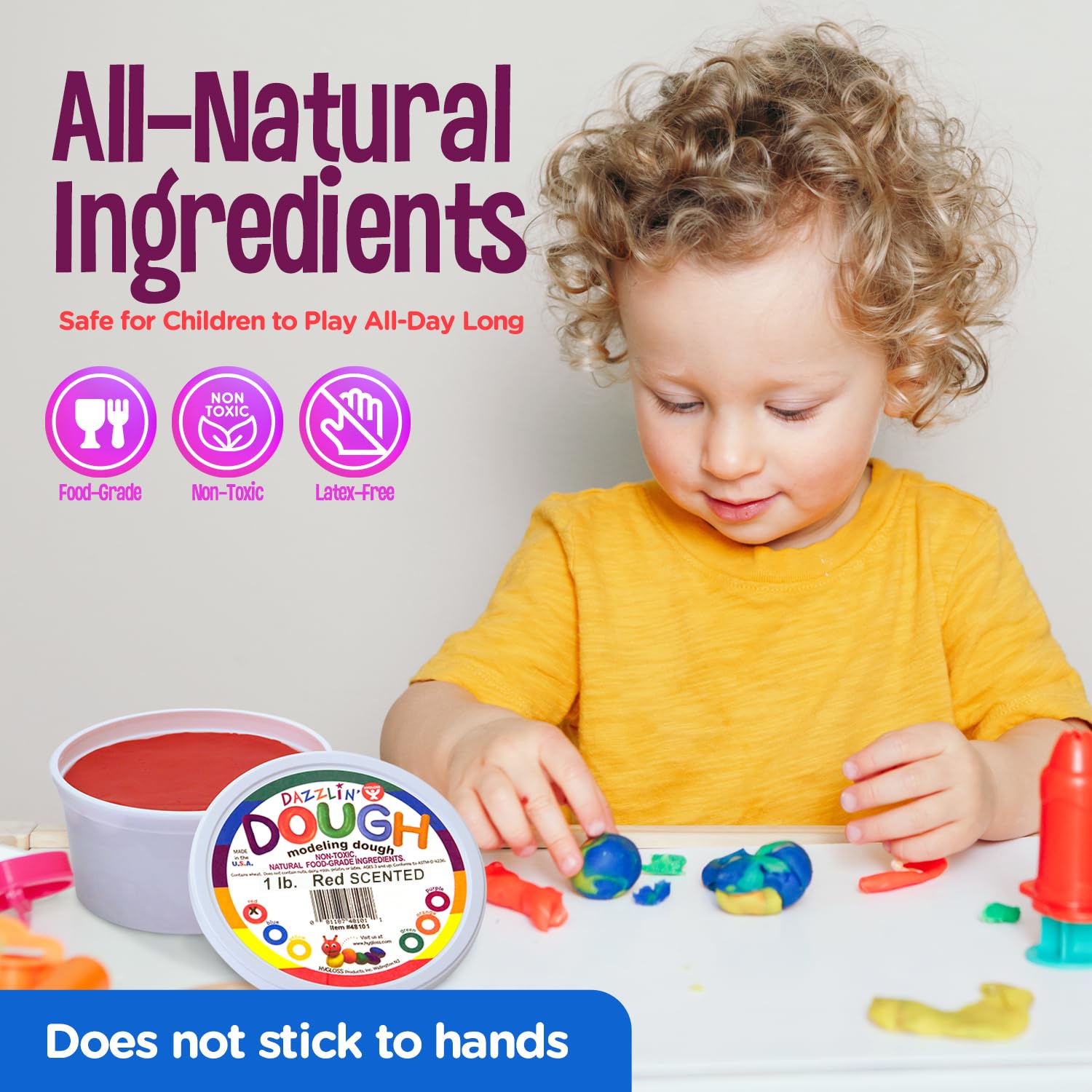 Snapklik.com : Play Modeling Dough - Red Dough Scented - Safe & Non ...