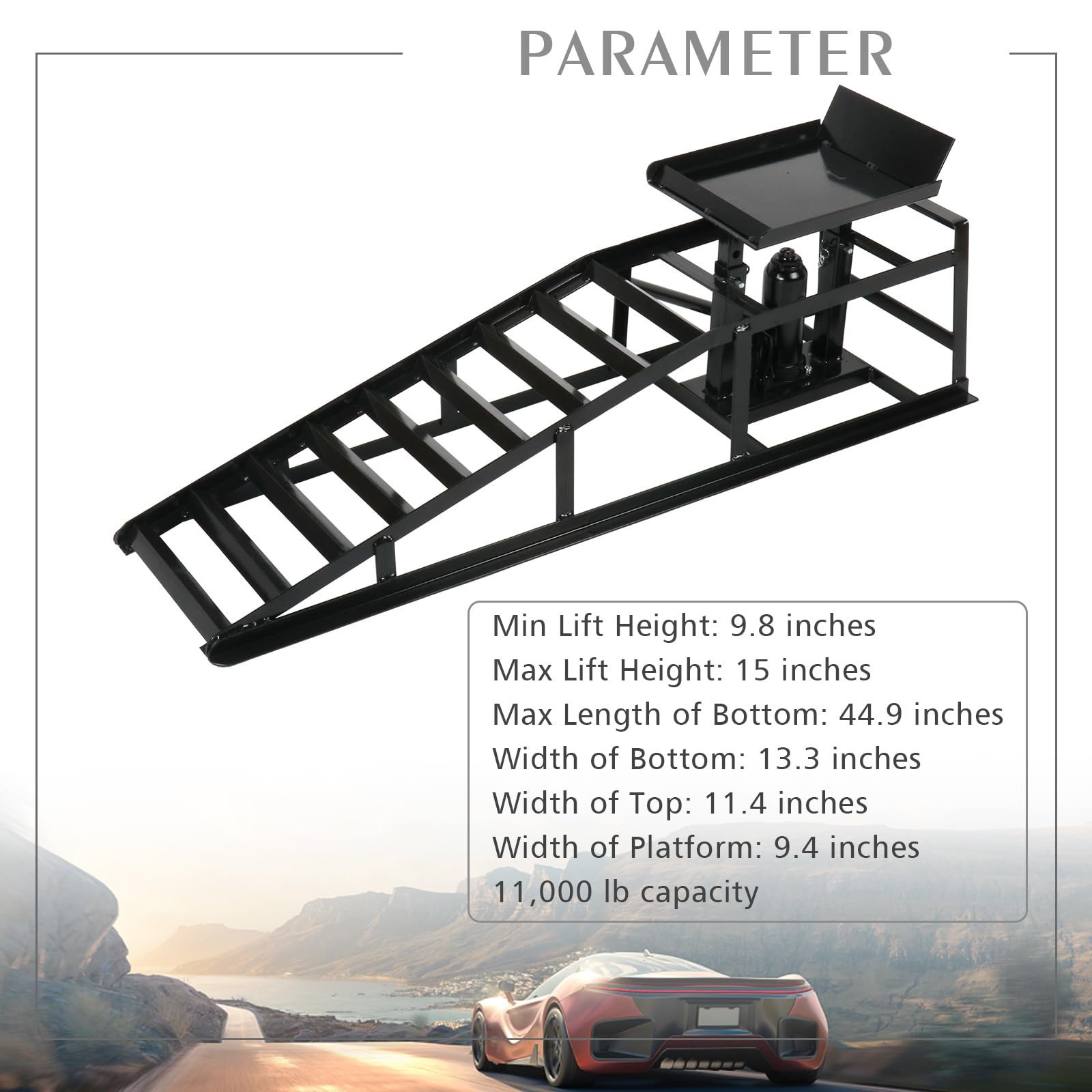 Snapklik.com : TBAPFS 5 Ton 2 Pack Hydraulic Car Ramp Elevator 10000 ...