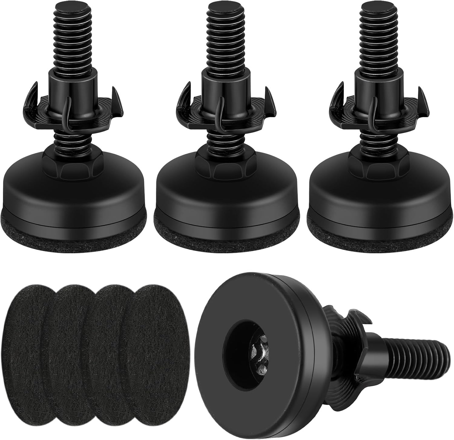Amazon.com: Zonon 4 Pack Cabinet Leveling Feet Adjustable Table ...