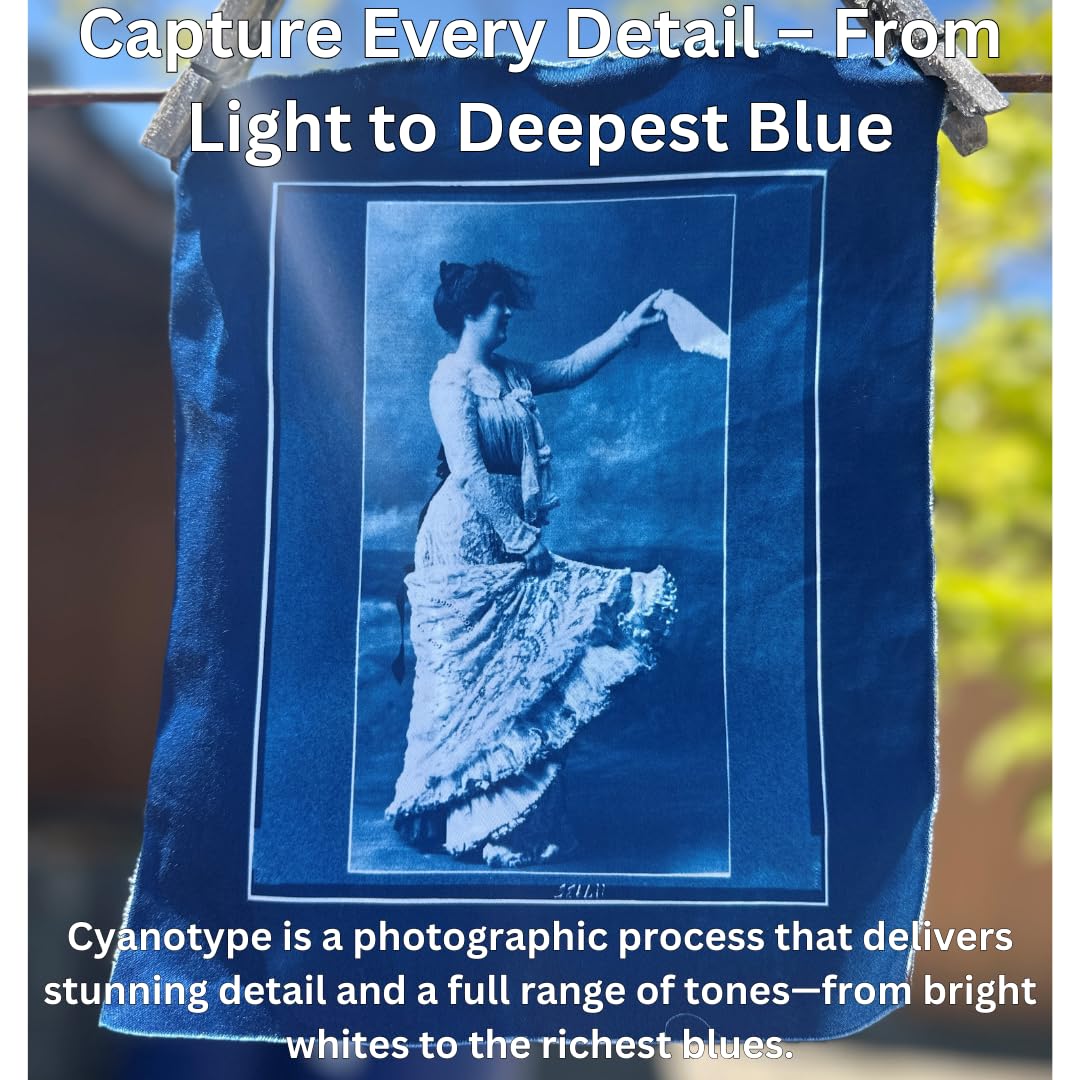 Snapklik.com : Jacquard Cyanotype Fabric Sheets, Pre-Sensitized Cotton ...