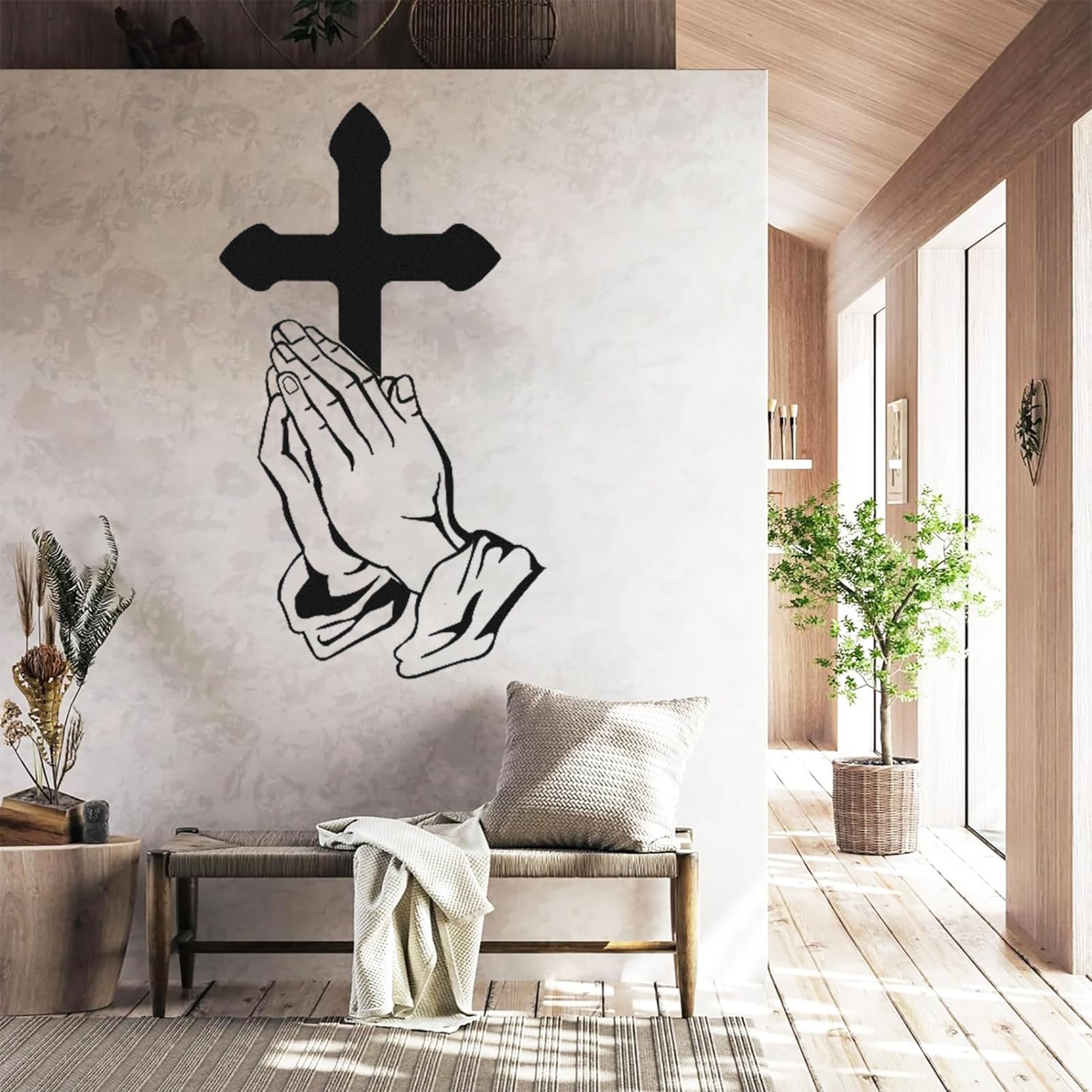 Crosses With Praying Hands Drawings