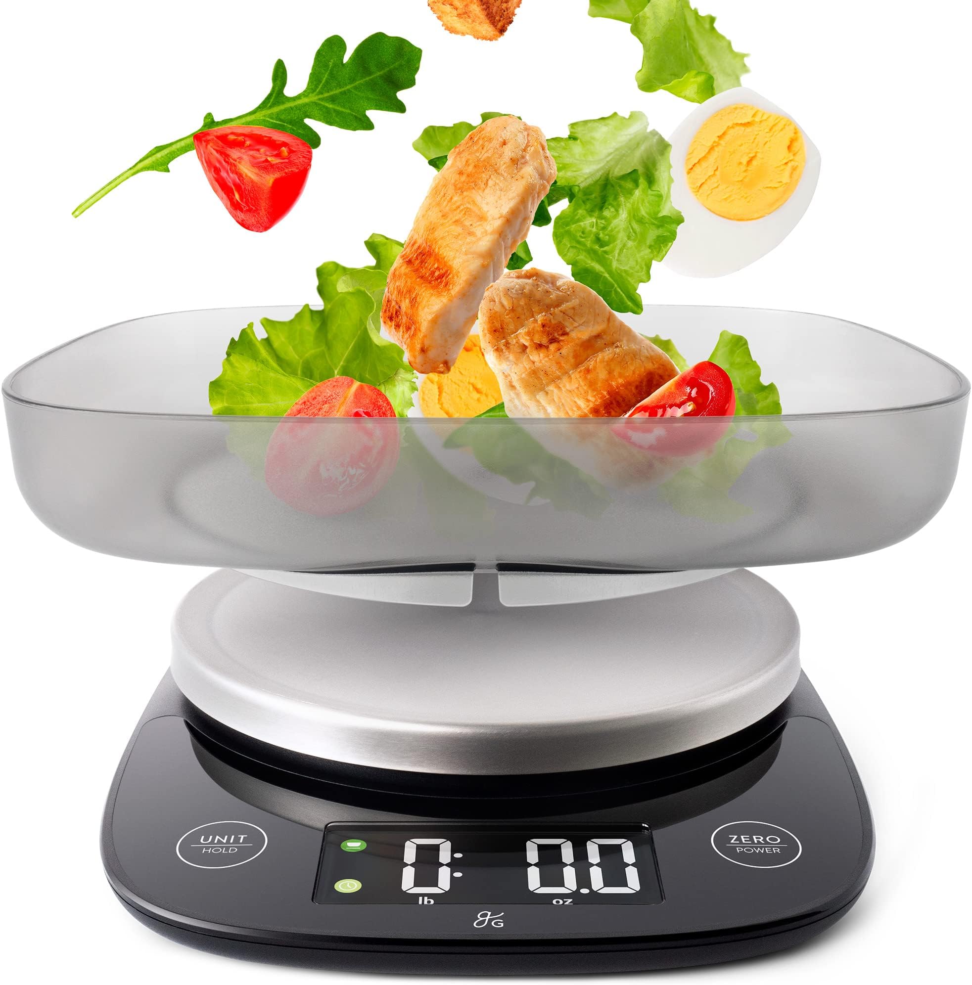 Amazon.com: Home Basics Kitchen Food Scale, White, 7" x 7" x 3": Home ...