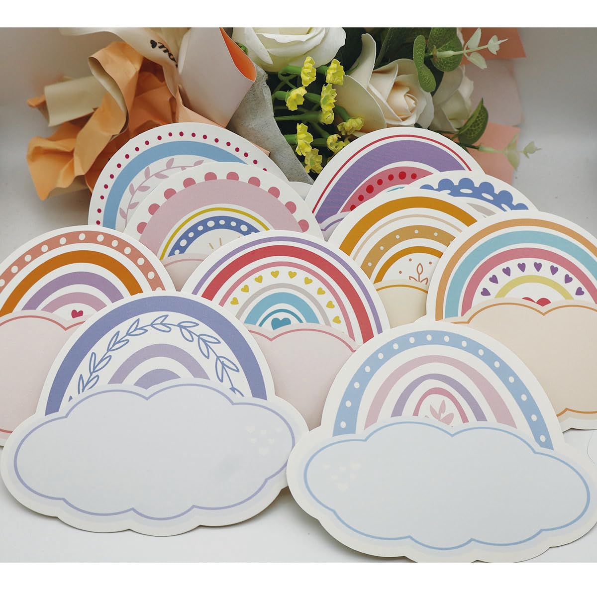 Remerabel 5.3X3 inch Colorful Rainbow Classroom Desk Toppers Nameplates ...