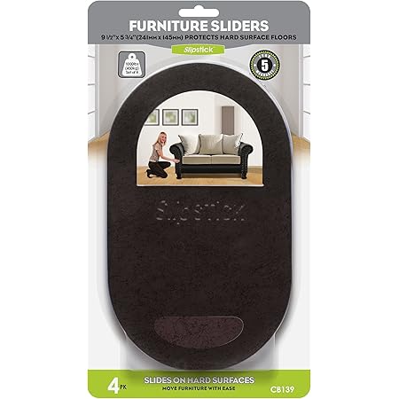 Super Sliders 5 3/4" x 9 1/2" Oval Reusable Furniture for Hard Surfaces ...