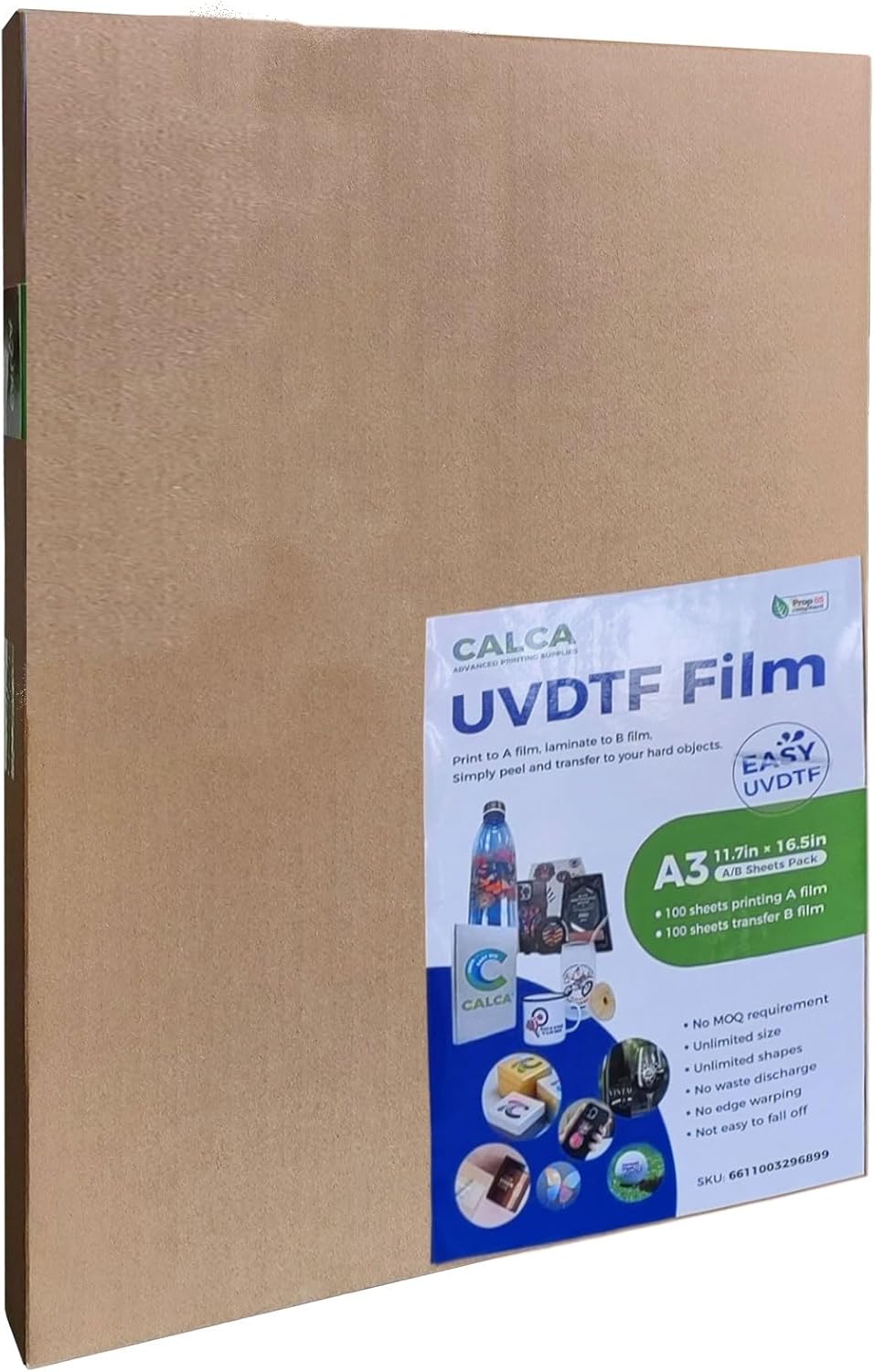 Amazon.com : US Stock 100 Sheets A3 UV DTF AB Film UV DTF Printing ...