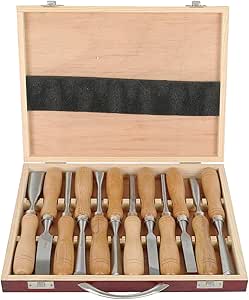 12-piece chisel set, wood chisel set, notch carving set, woodwork ...