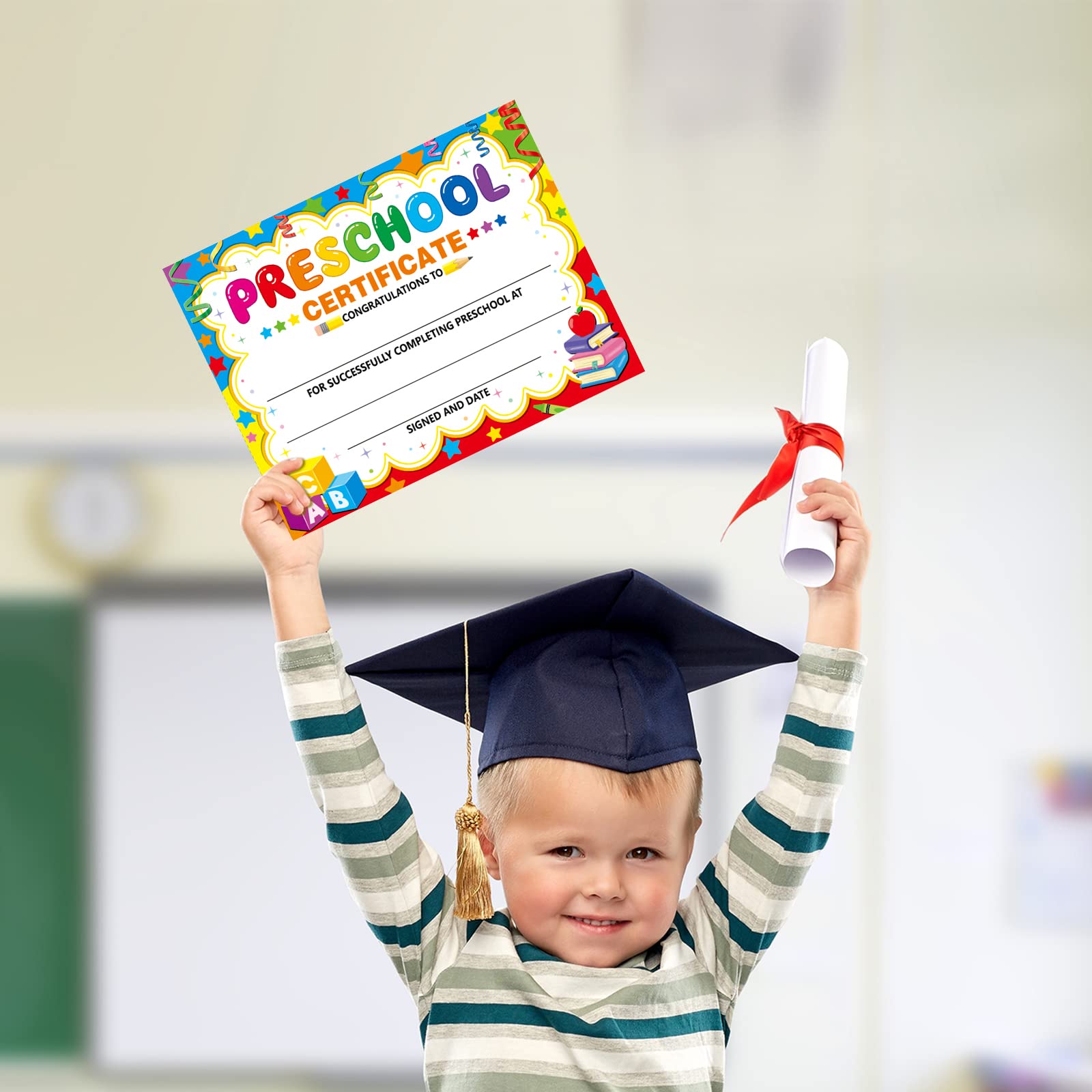 Snapklik.com : 30 Pieces Preschool Graduate Certificates Kindergarten ...