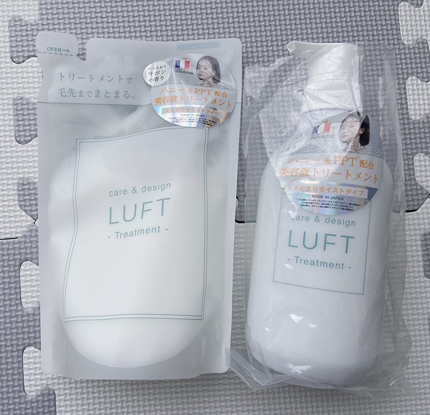 Amazon | LUFT(ルフト) トリートメント 本体&詰替セット モイストタイプ 計910mL 約2ヶ月分 サボンの香り PPT 美容液 | LUFT(ルフト) | シャンプー ...