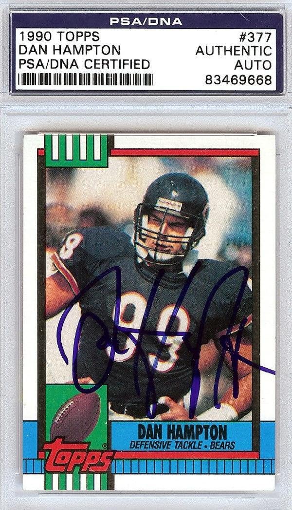 Dan Hampton Autographed Signed 1990 Topps Card Chicago Bears #83469668 ...