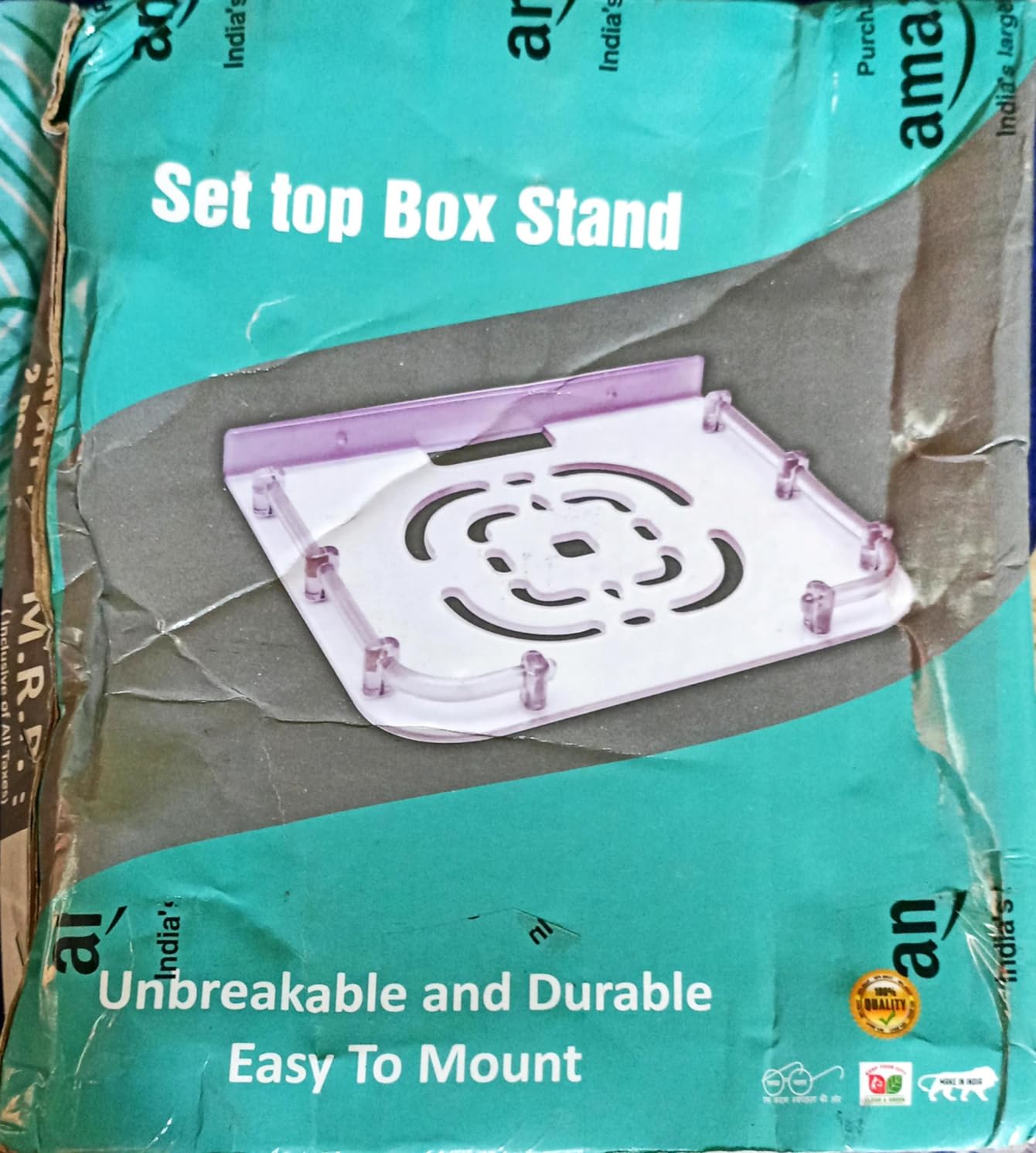 Buy SQUARO Unbreakable Setup Box Stand WiFi Router DTH Telephone Mobile ...