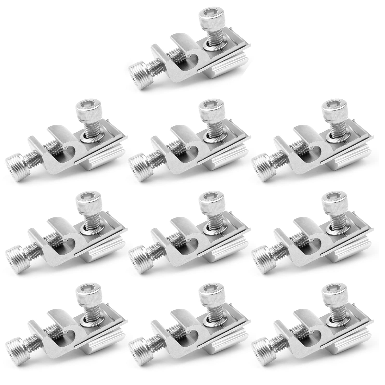10 Pcs Solar Panel Photovoltaic Bolt On Coupling Earthing Ground ...