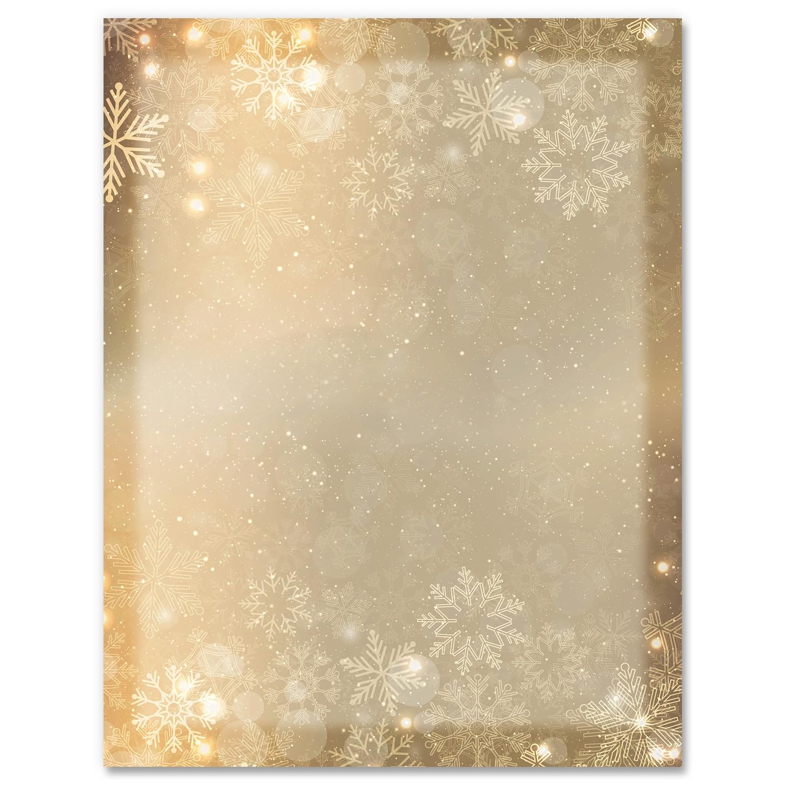 AnyDesign 60 Sheets Winter Stationery Letterhead Paper Single-Sided ...