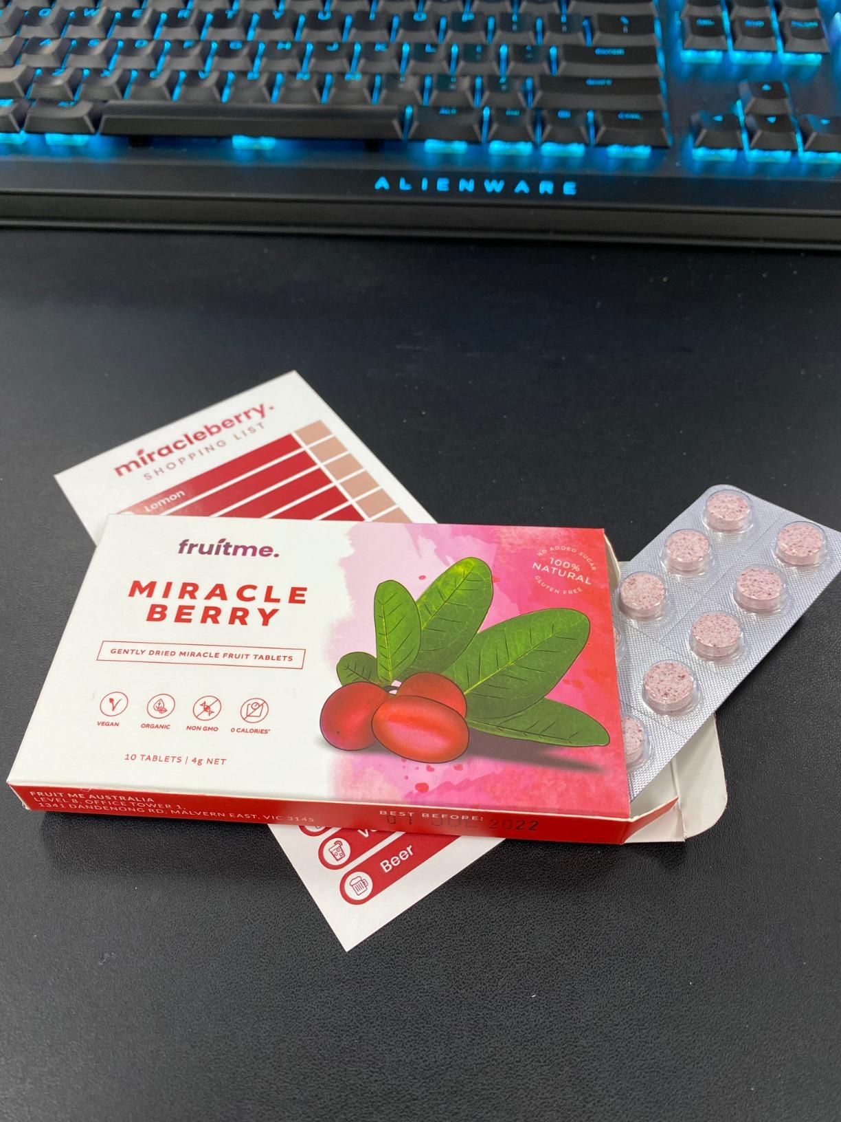 Miracle Berry Tablets 10 Pack - 10 Gently Dried Miracle Fruit Tablets ...