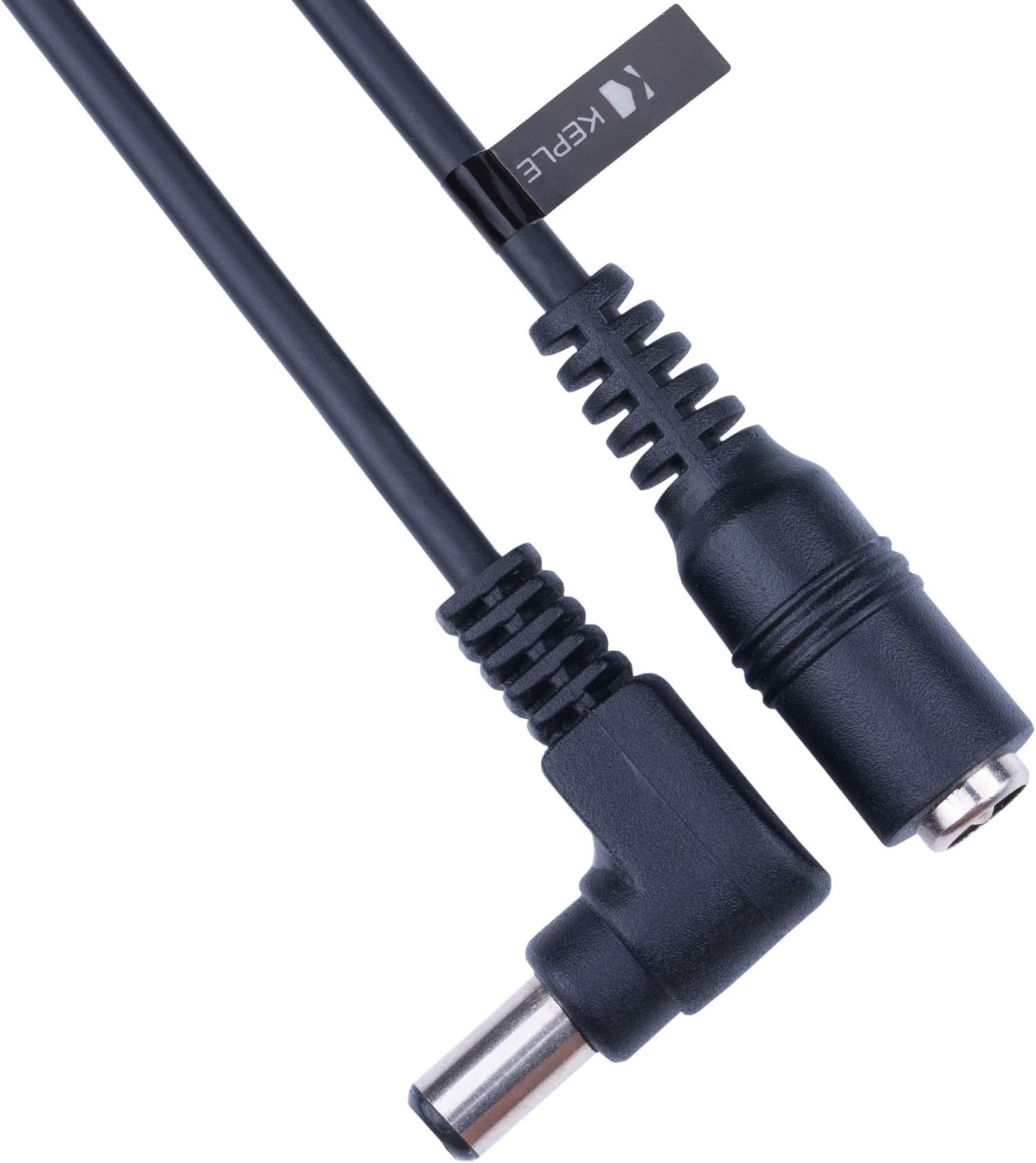 DC Power Extension Cable Right Angle 2.5mm / 5.5mm Male to Female Jack ...