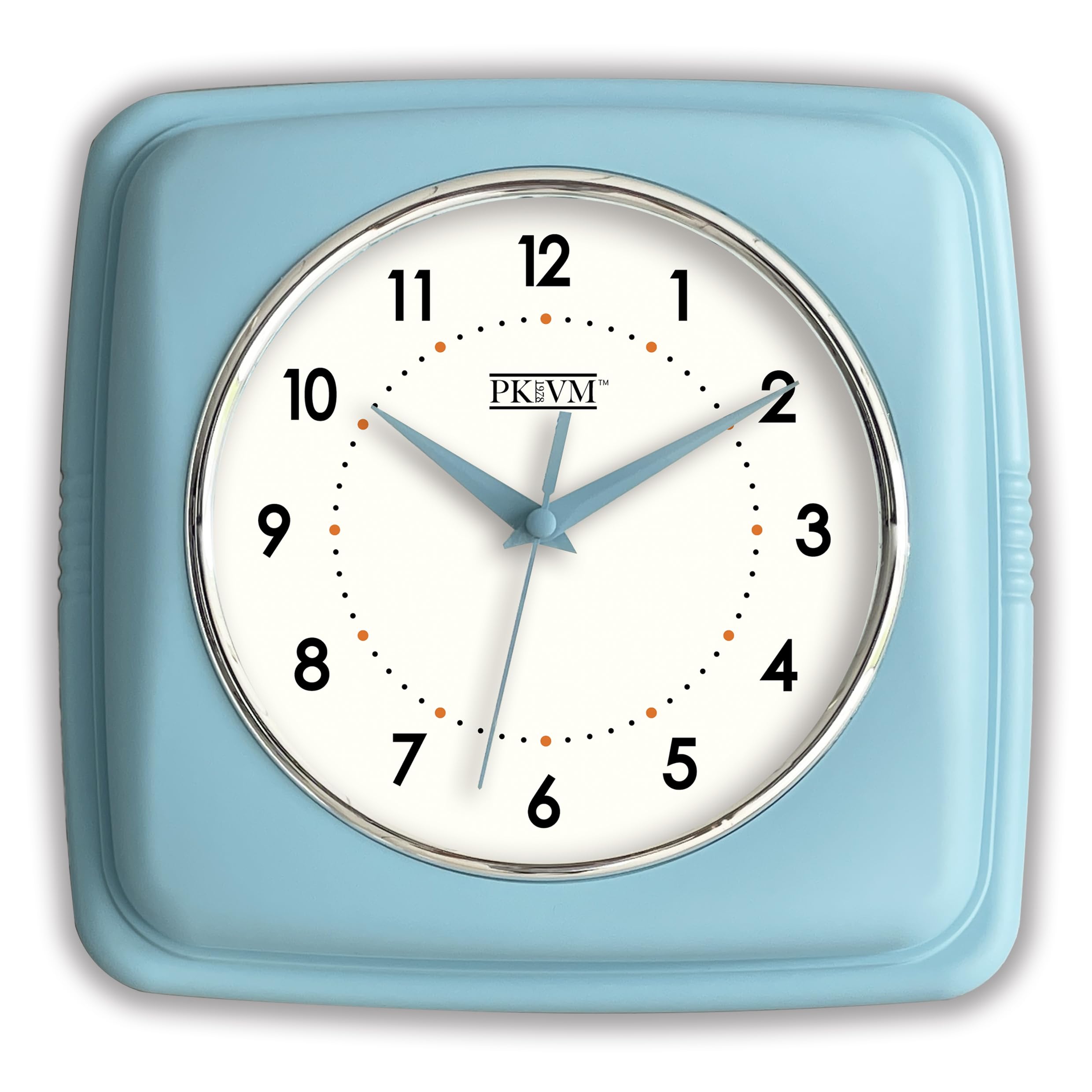 Amazon.com: PKVM 1978 9 inch Retro Color Indoor Wall Clock, Battery ...