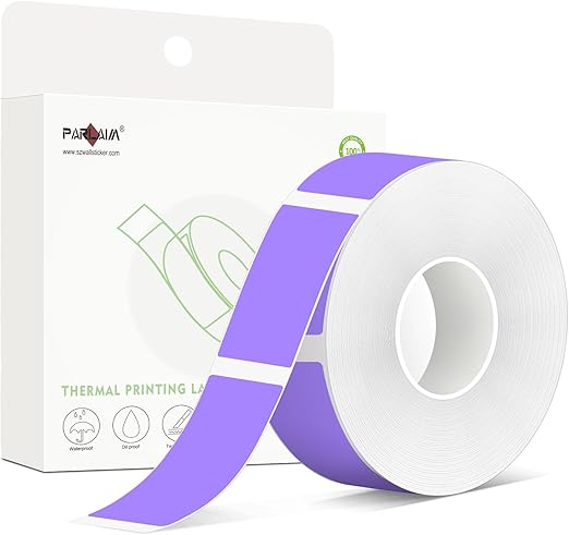 Amazon.com : PARLAIM Lavender Label Maker Tape, 30 X 14mm (1/2" X 1 1/8 ...