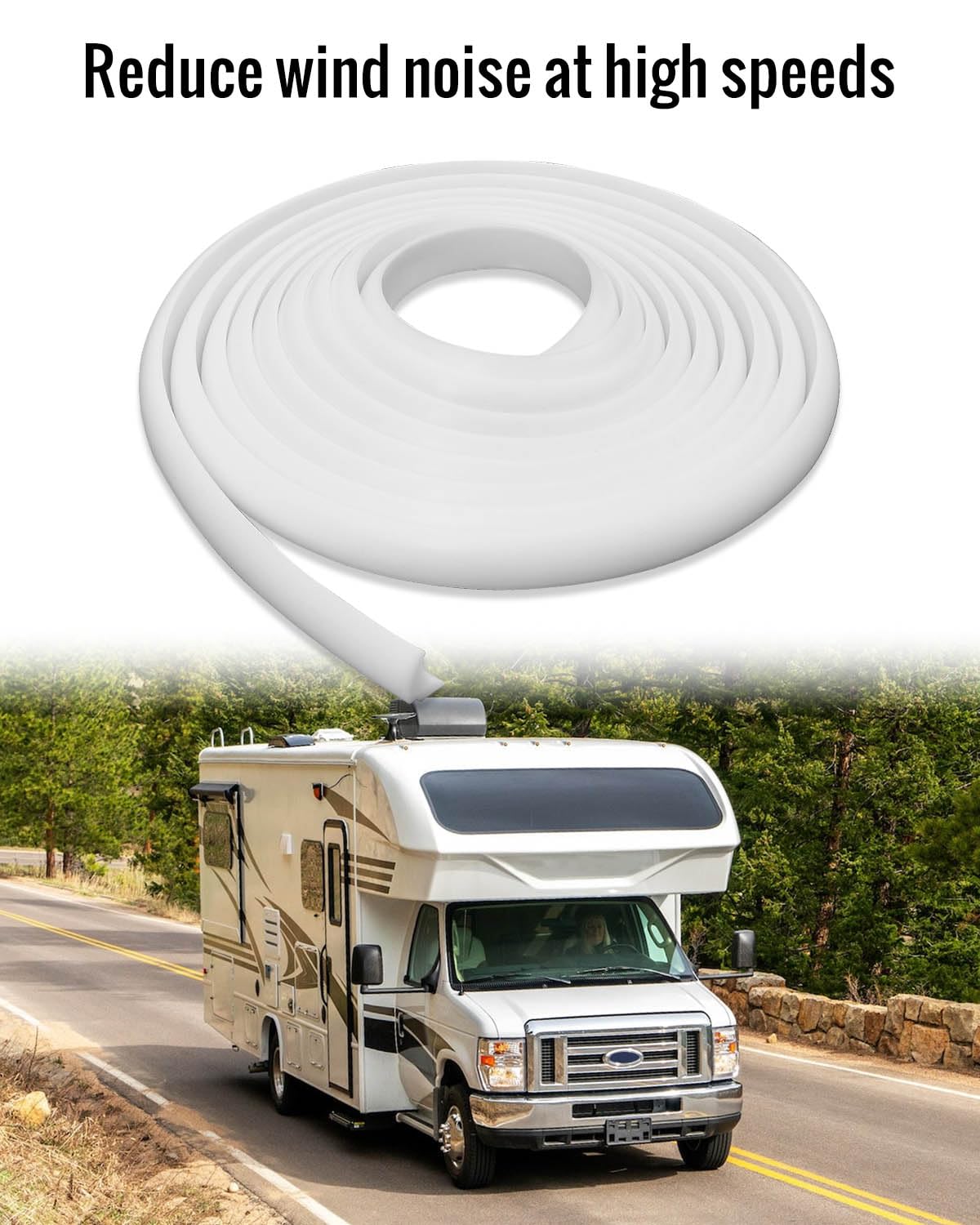 Snapklik.com : White RV Window Seal Strip 1/2 X 1/4 Rubber Weather ...