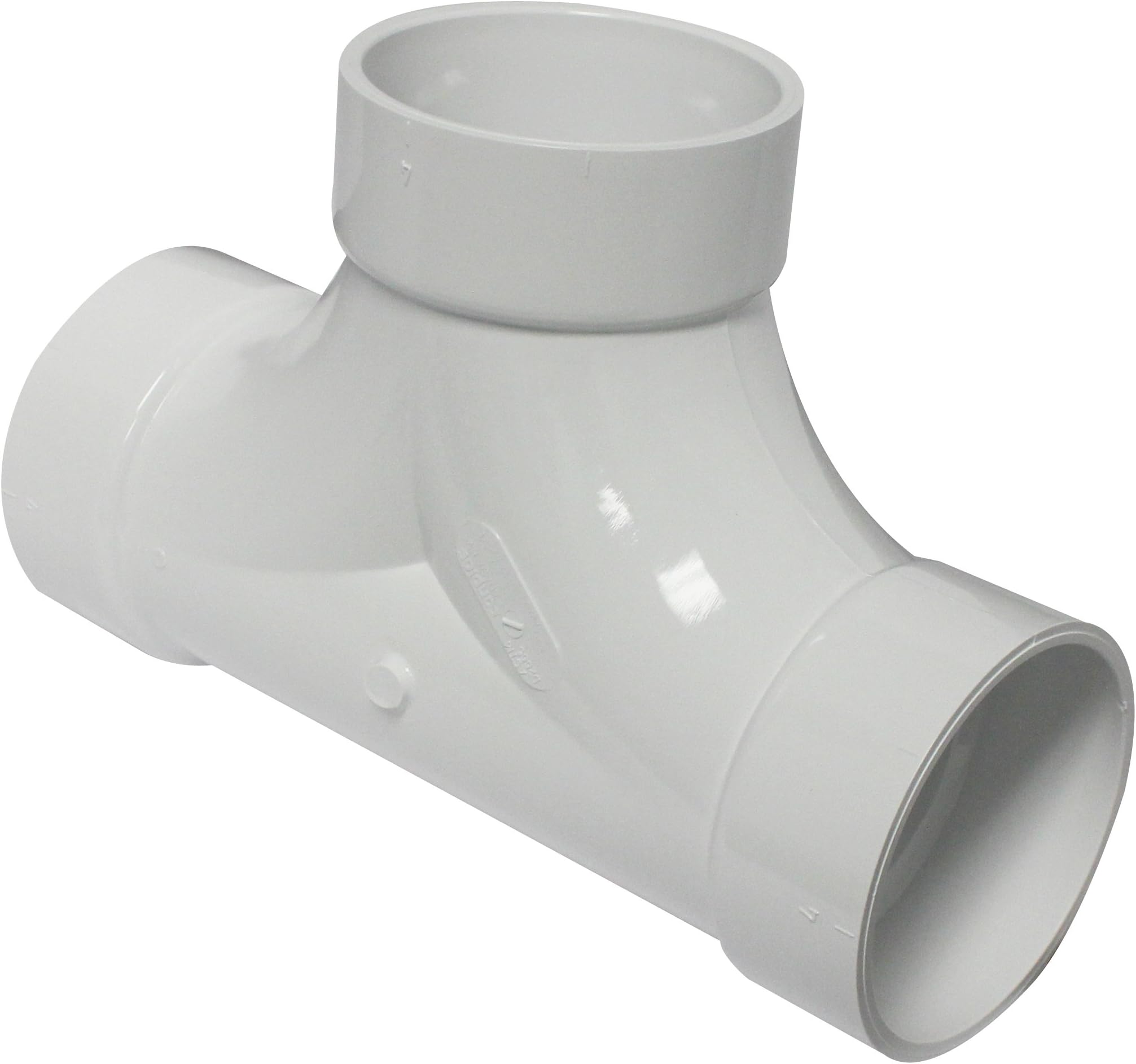 Canplas 193724 PVC DWV 2-Way Cleanout FTG, White - Pipe Fittings ...