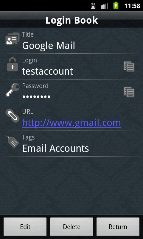 Login Book(Free):Amazon.com:Appstore for Android