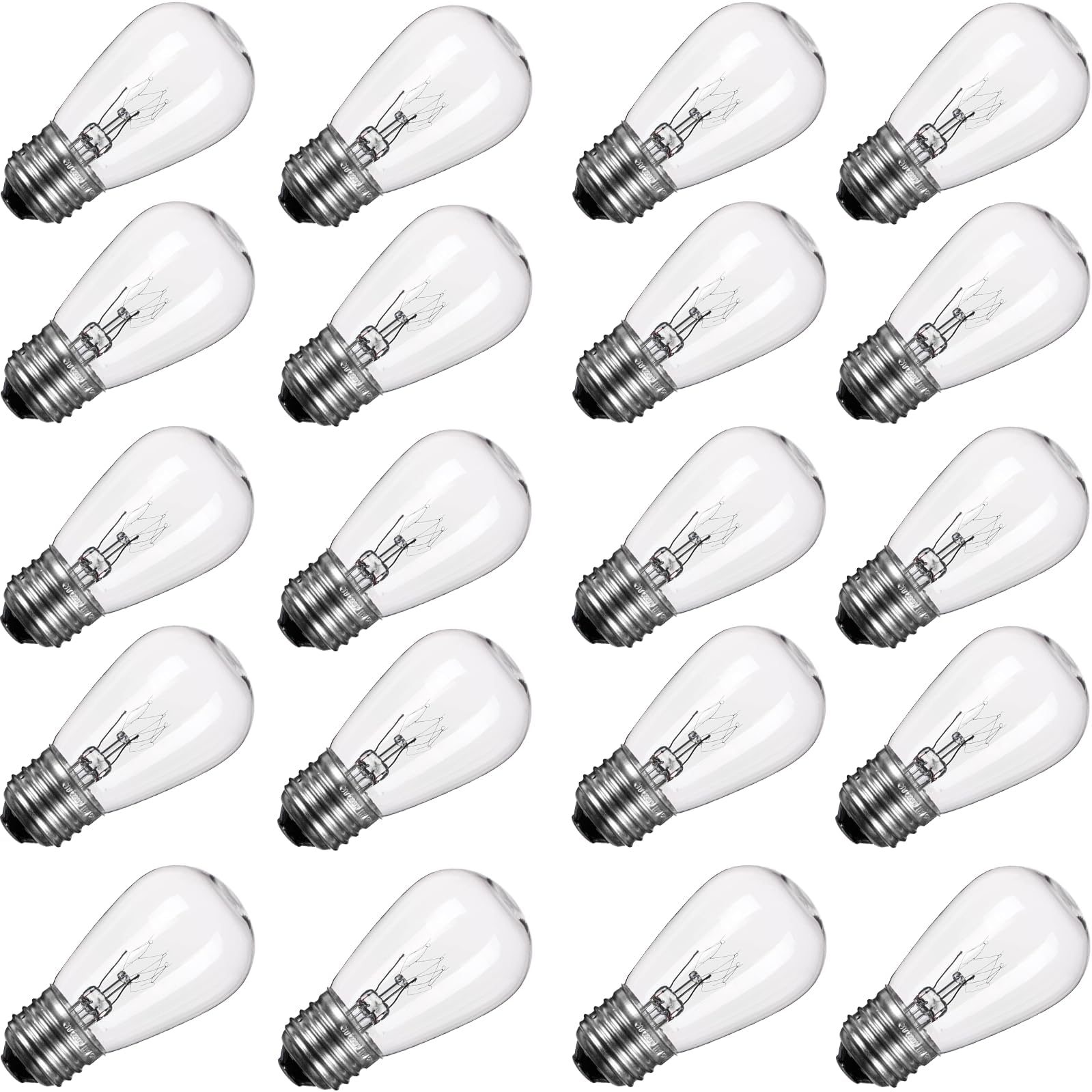 S14 Incandescent Edison Light Bulbs - E26 Medium Screw Base Edison ...