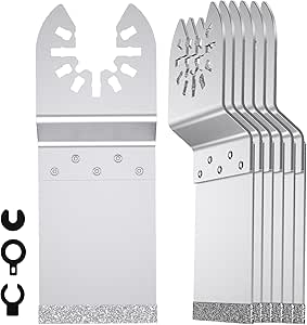 QENWKXZ 6Pcs Diamond Oscillating Tool Blade Set Multifunctional Diamond ...