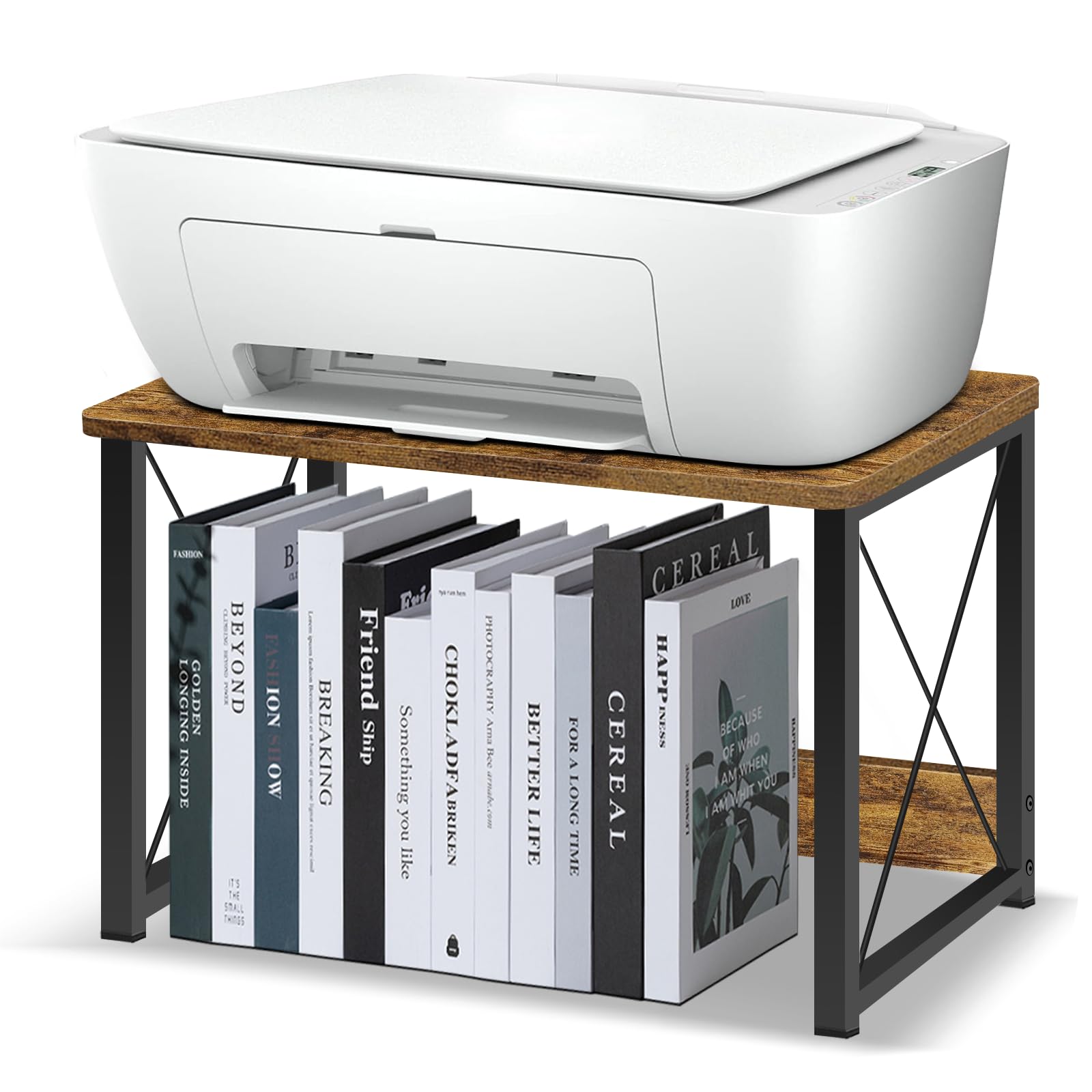 Amazon.com: ELITEROO Desktop Printer Stand with Storage, Printer Stand ...