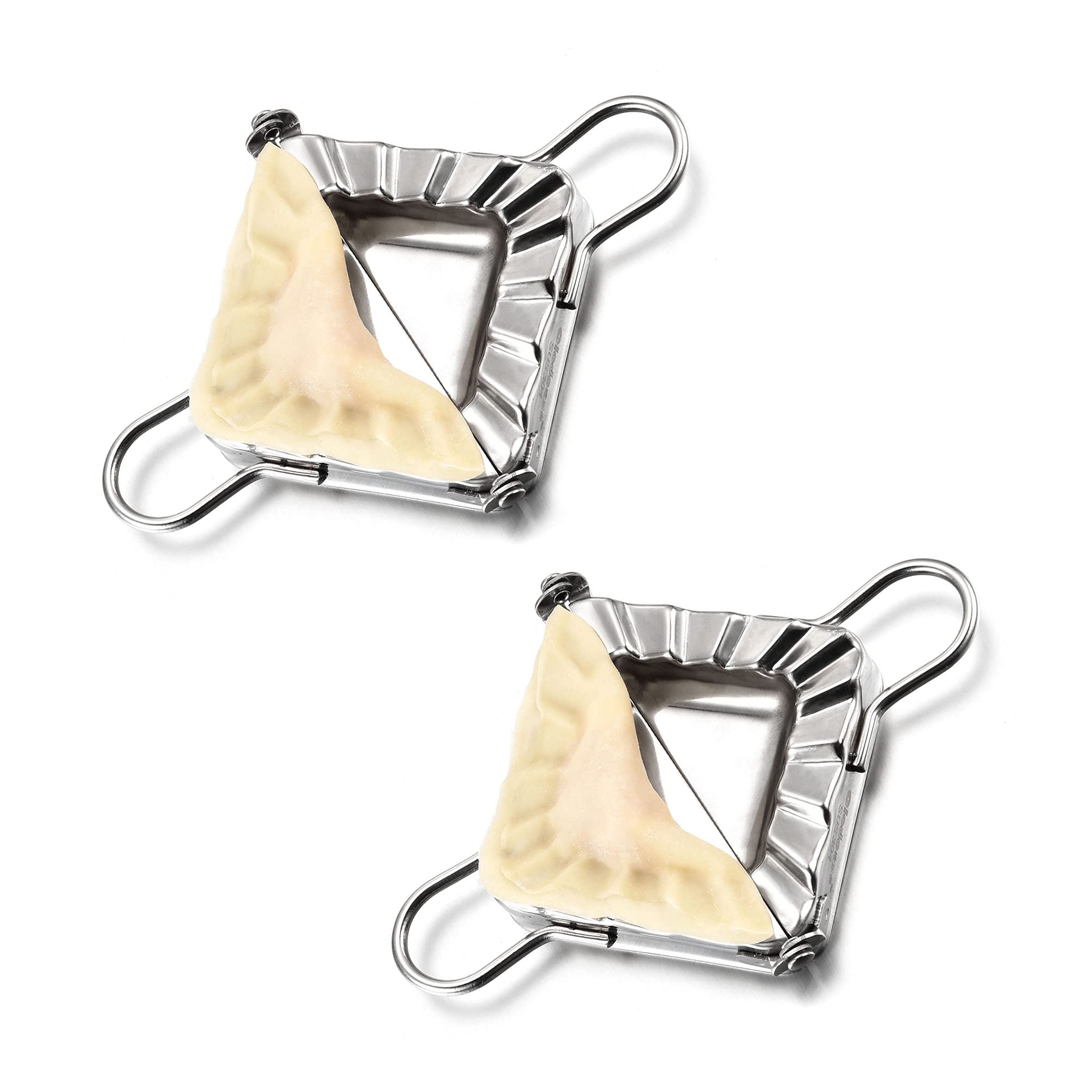Amazon.com: WarmHut 2PCS Stainless Steel Square-Shaped Dumplings Maker ...