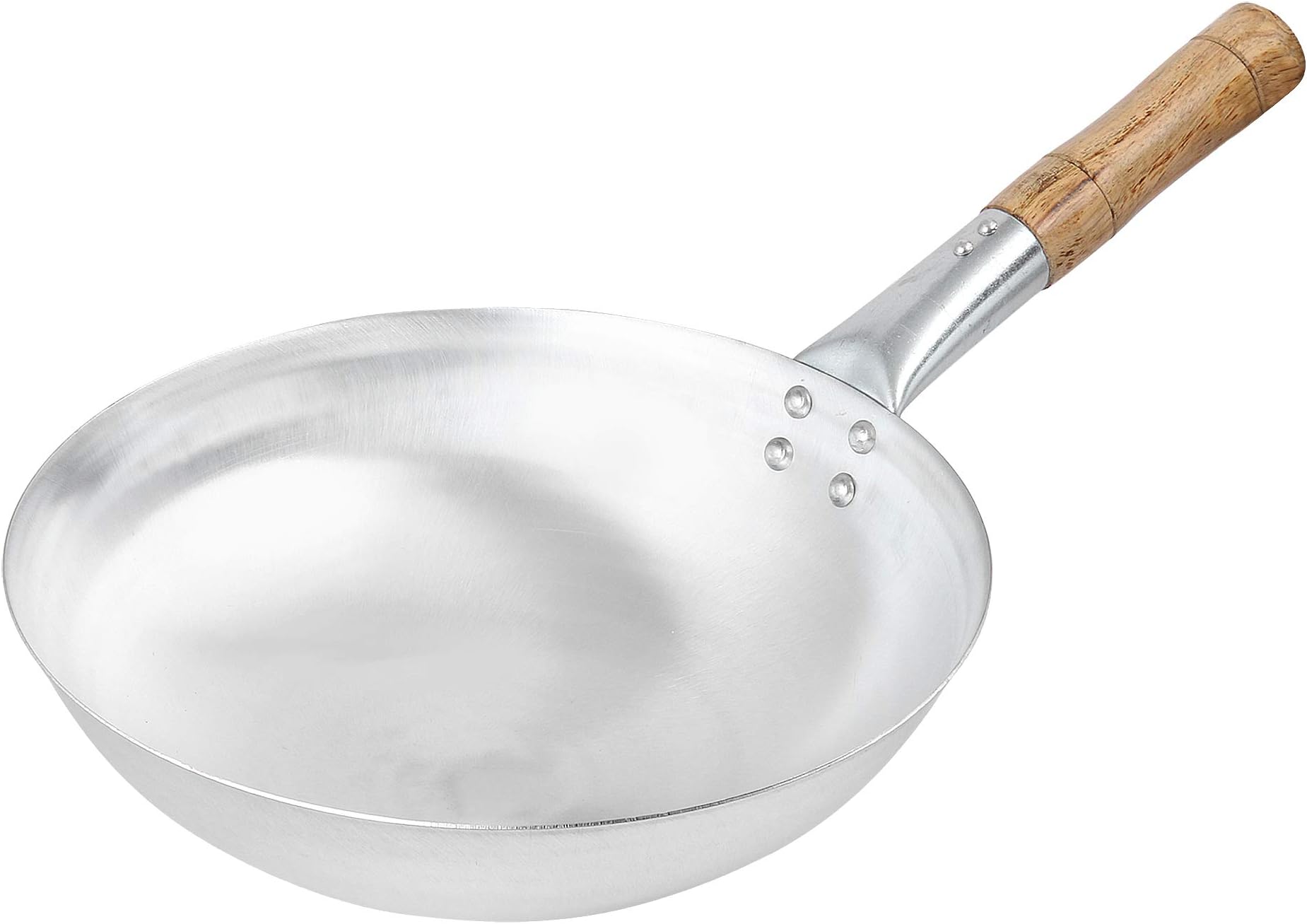 YOSUKATA 14" Carbon Steel Wok with Round Bottom – Pre-Seasoned Pow Wok ...