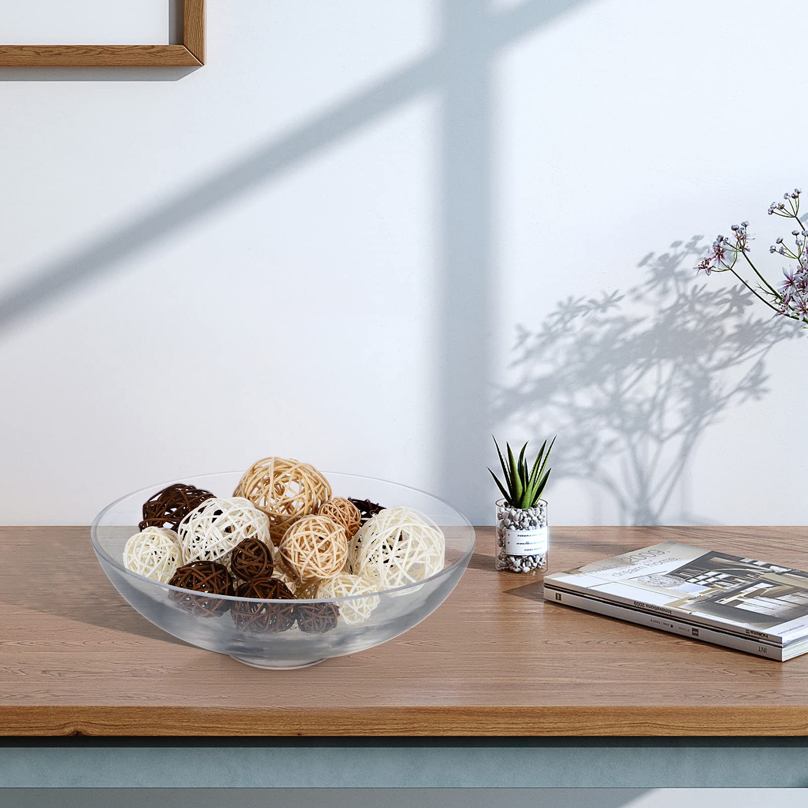 Snapklik.com : Glass Bowl Centerpiece, Decorative Terrarium, Fruit Bowl ...