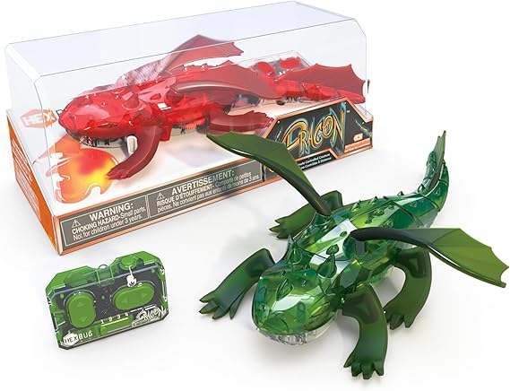 Amazon.com: HEXBUG Remote Control Dragon, Rechargeable Robot Dragon ...