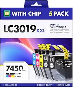 Amazon.com: LC3019XXL Ink Cartridge LC3019 Combo 5 Pack Replacement for ...