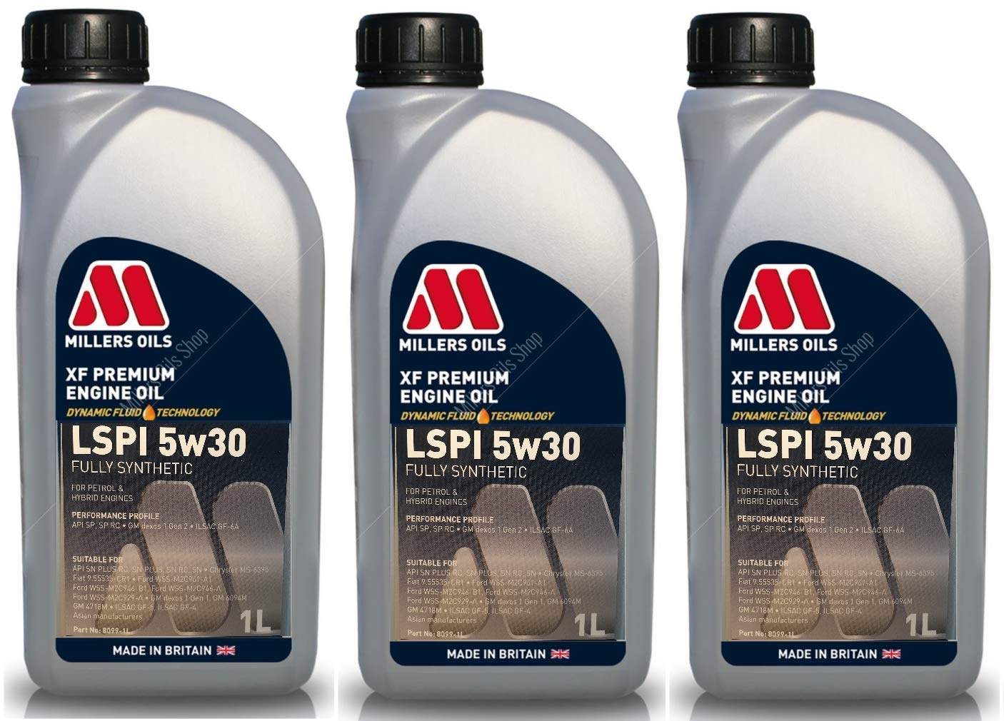 Buy Millers Oils XF Premium LSPI 5W30 SP RC Fully Synthetic Engine Oil ...