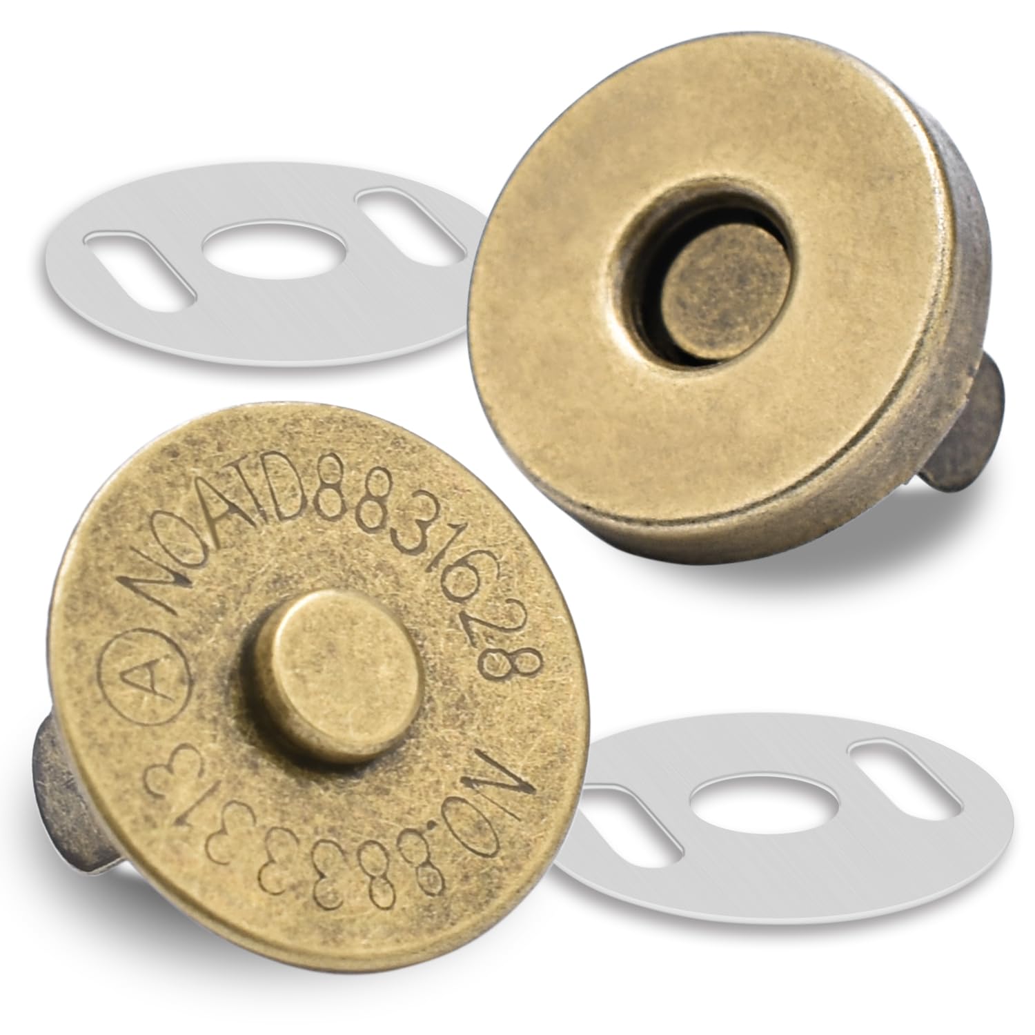 Amazon.com: CooBigo 24Sets Magnetic Snaps for Purse Closures 14mm ...