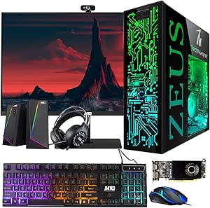 Amazon.com: TechMagnet Gaming Desktop PC, Intel i7 6th Gen, Zeus Pro 6, RX 550, 16GB ARGB RAM ...