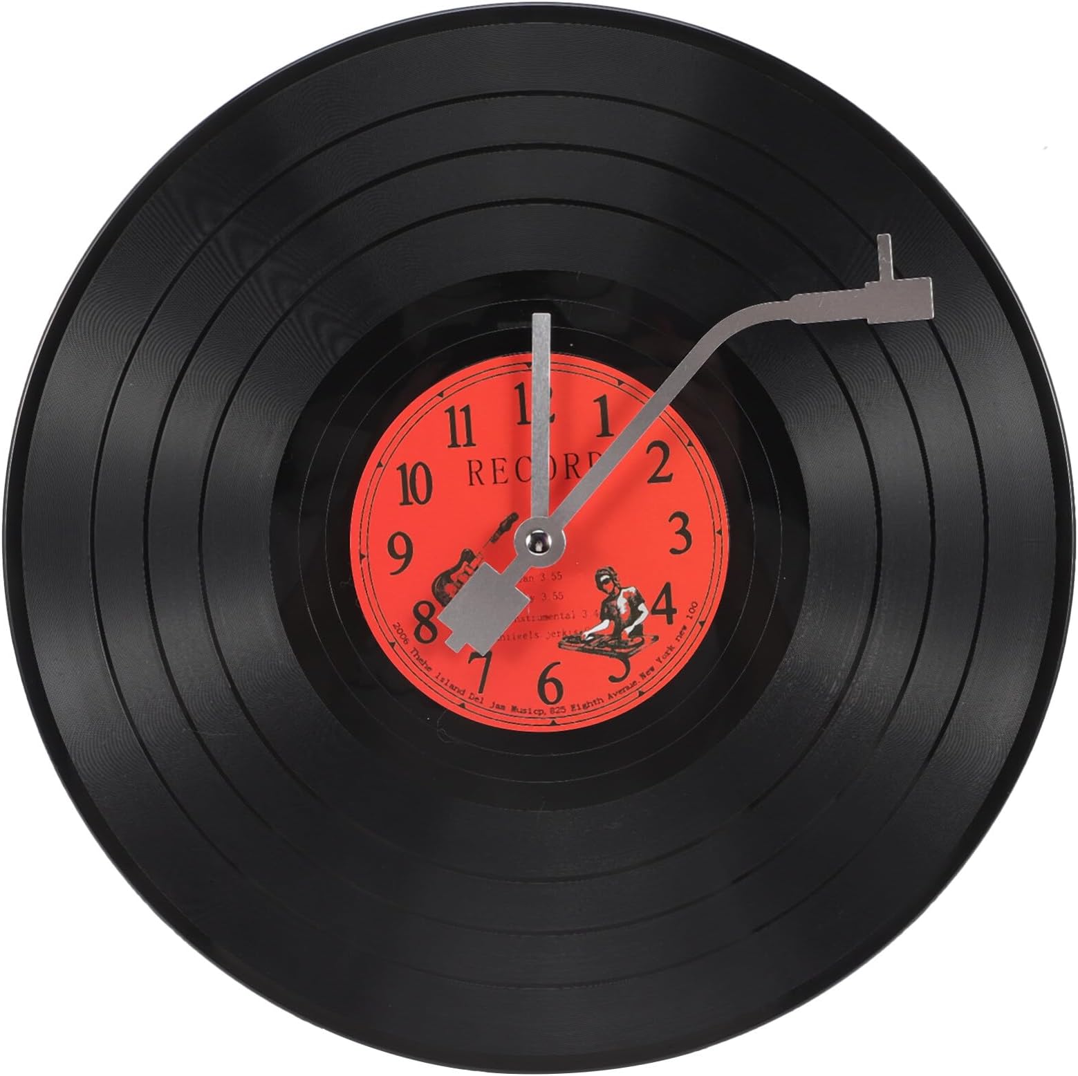 Amazon.com: NOLITOY Funny Classic Music Record Disco Wall Clock Battery ...