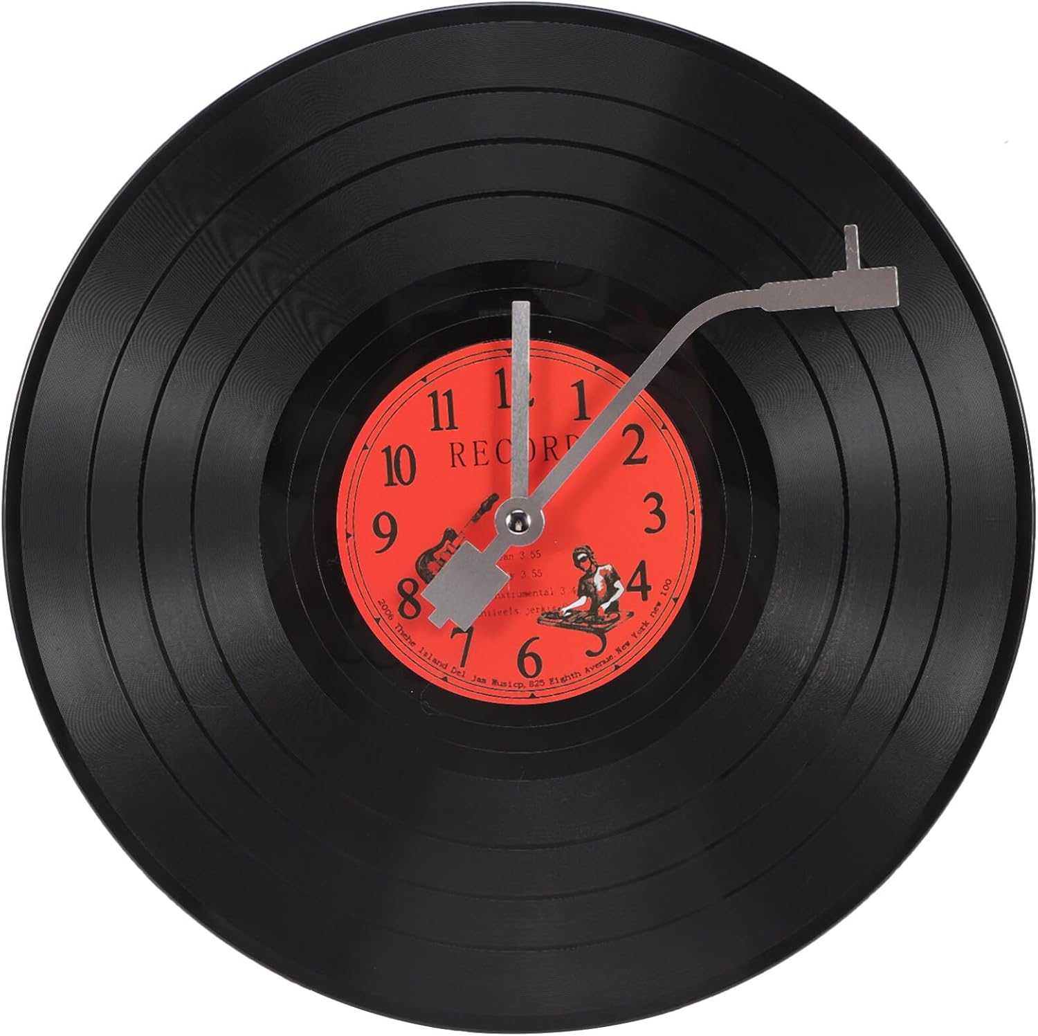 Amazon.com: NOLITOY Funny Classic Music Record Disco Wall Clock Battery ...