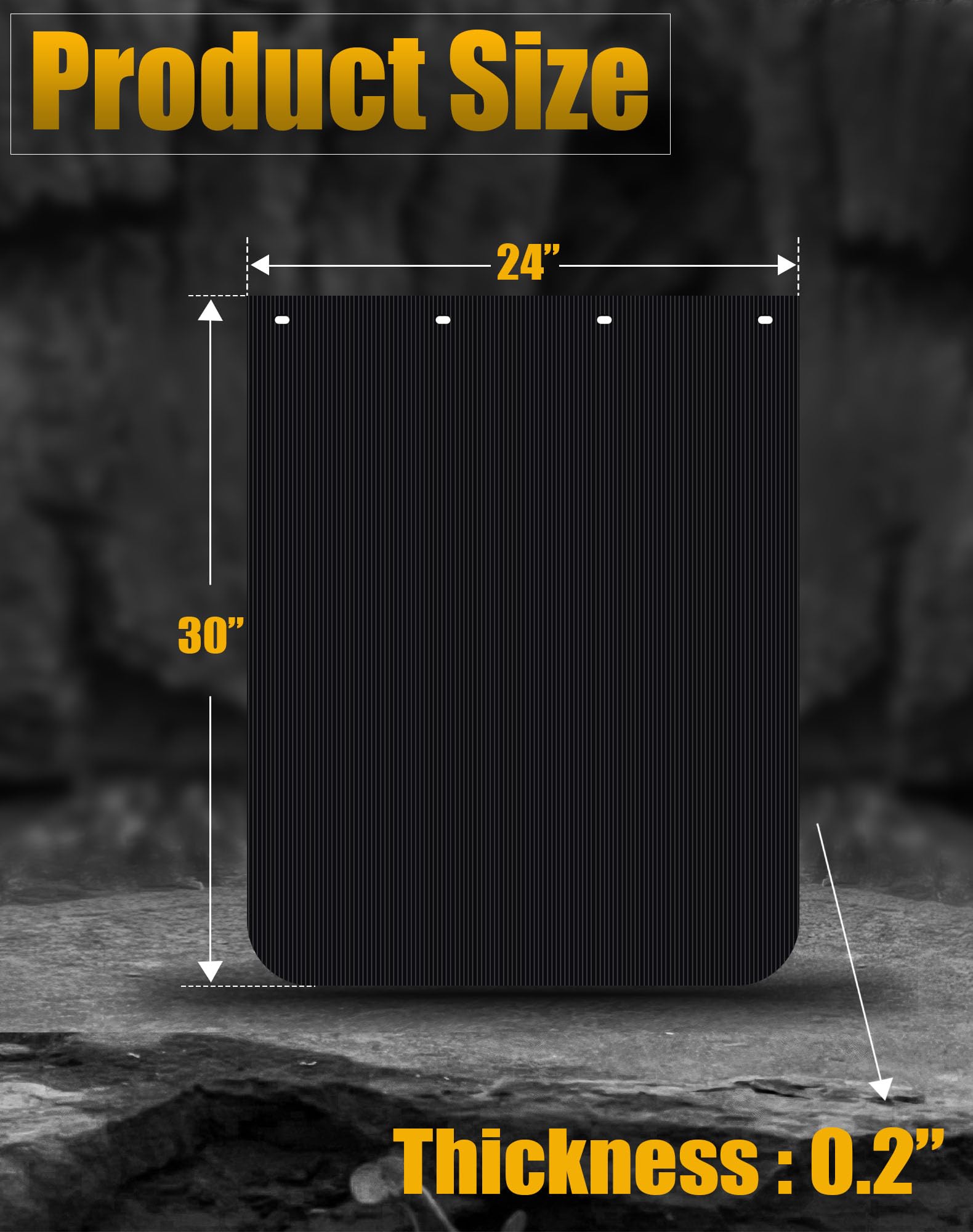 Garde Boue Camion Freightliner Kenworth Mud Flaps 2-Piece Semi 24x30 ...