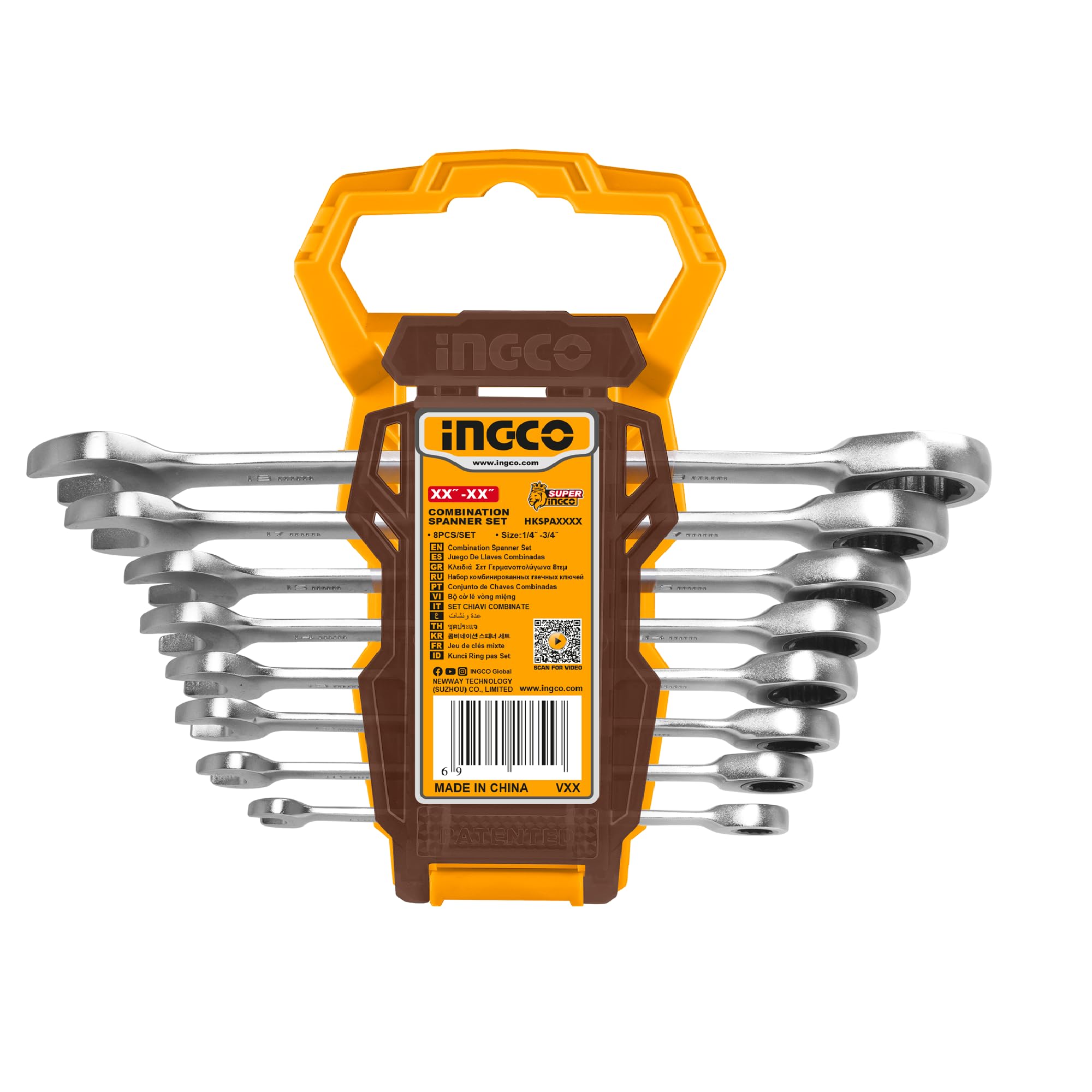 Ingco 8 Pcs ratchet spanner set : Amazon.in: Home Improvement