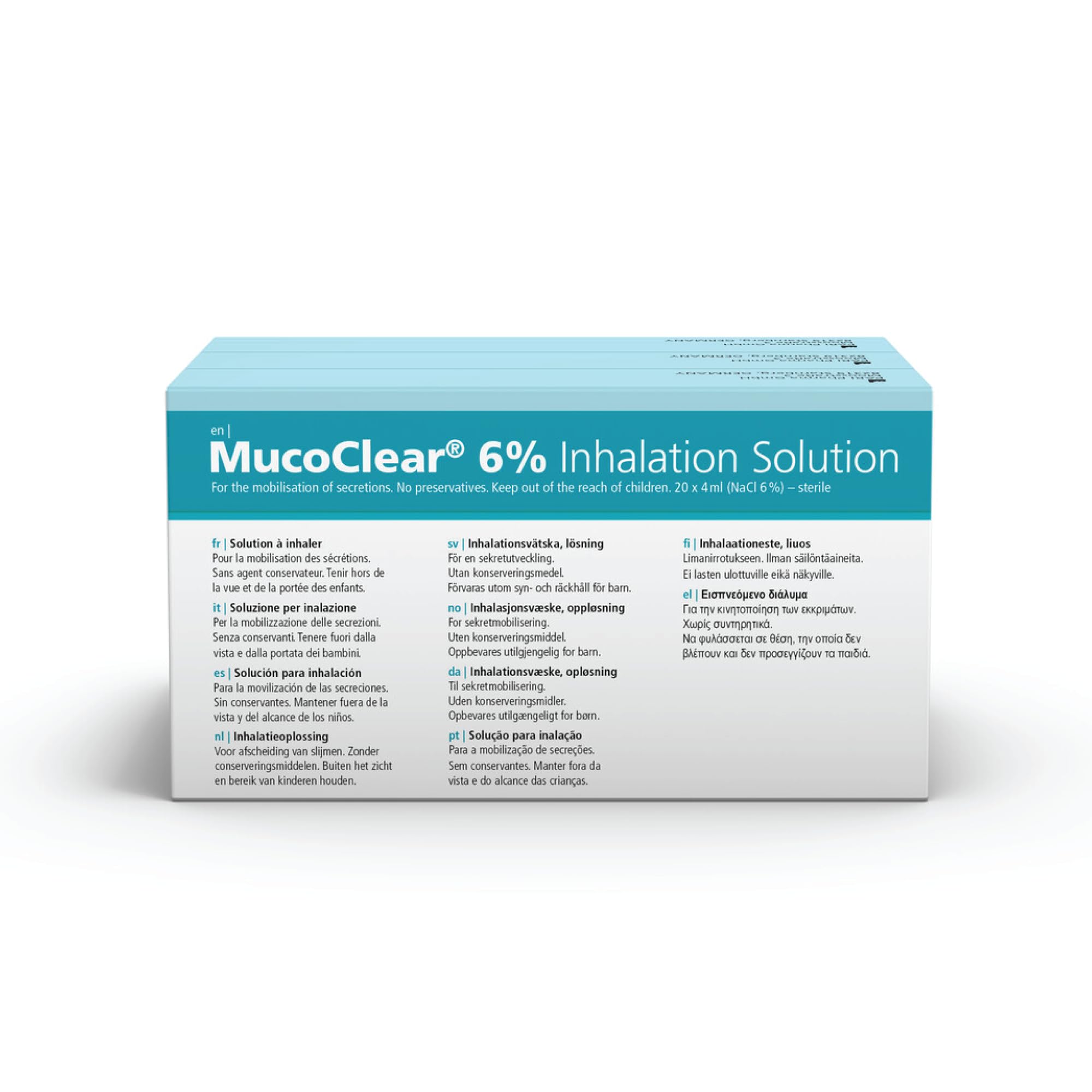 PARI MucoClear 6% Inhalation Solution – Pack of 20 – Mucus Relief ...