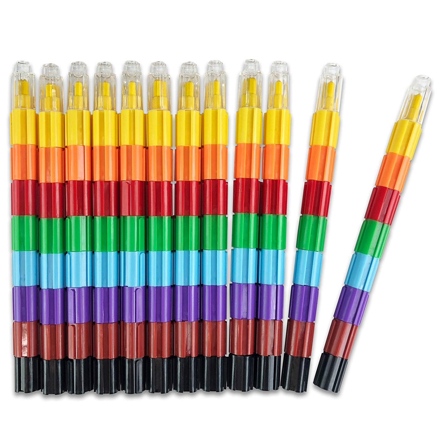 Crayons Party Favors Rainbow Stacking Crayons For Kids 11 ...