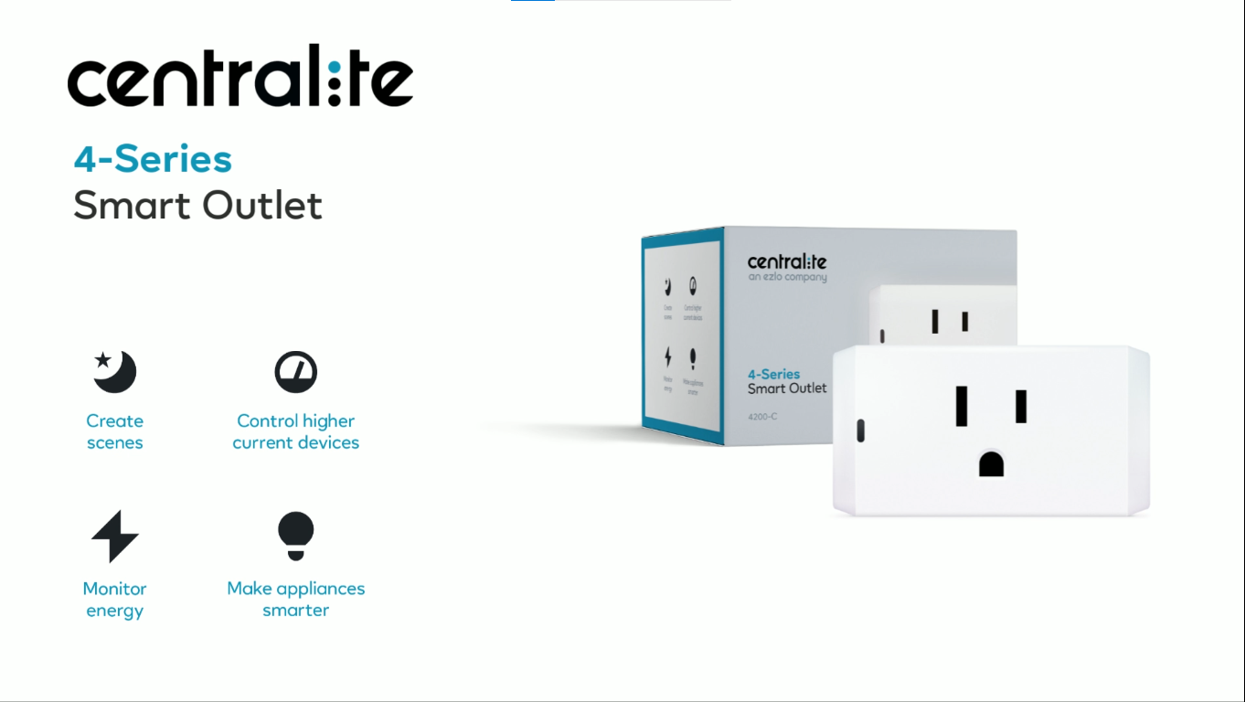 Watch Centralite Zigbee Smart Outlet for Home Automation 4-Series on ...