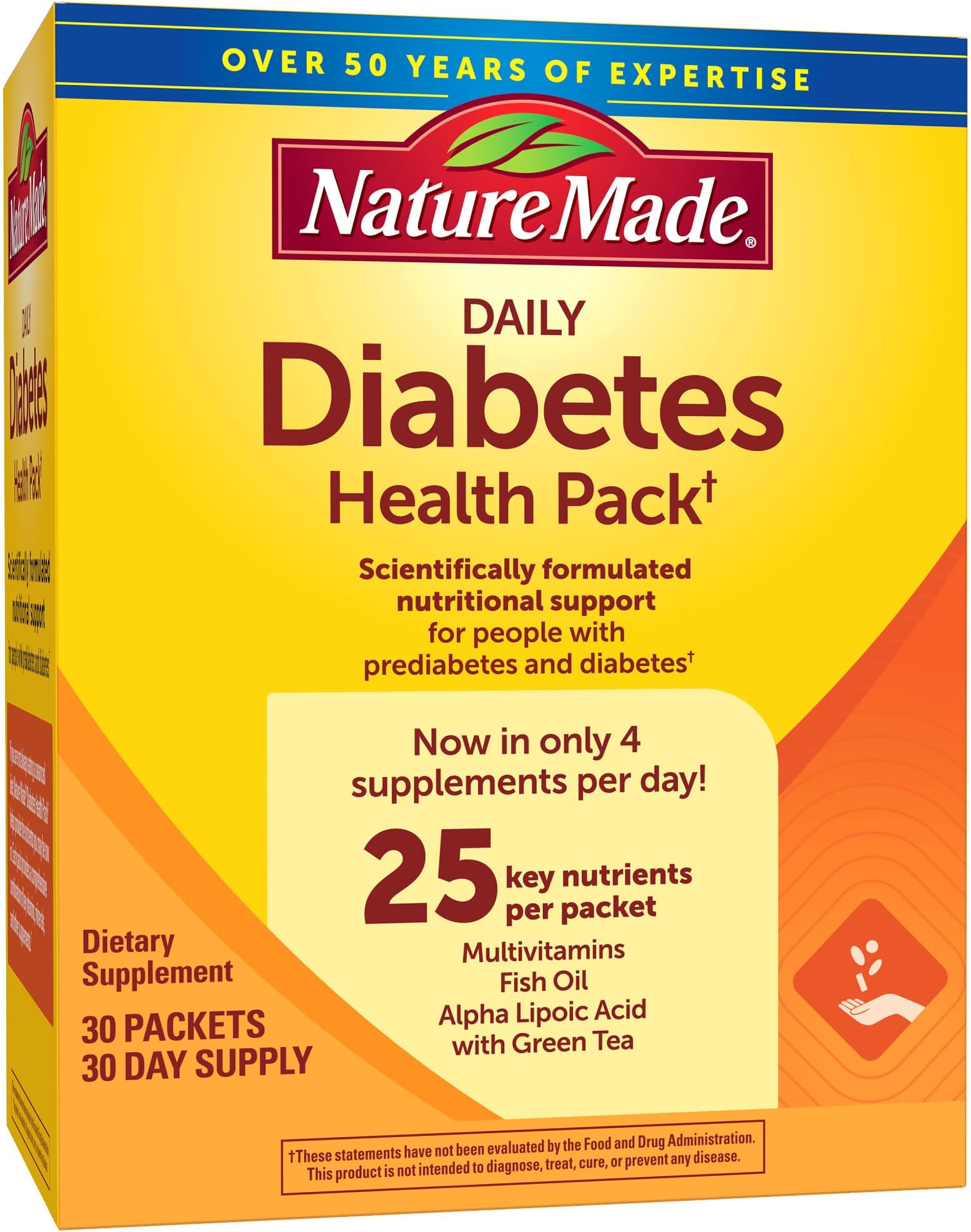 Amazon.com: Nature Made Daily Diabetes Health Pack, Dietary Supplement ...