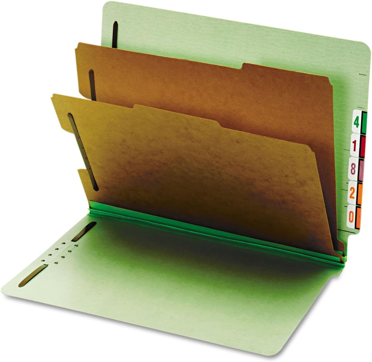 Amazon.com : Pendaflex Classification Folders – 2 Dividers, Light Green ...