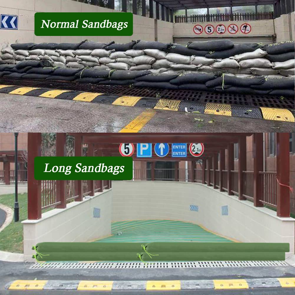 Snapklik.com : Long Canvas Sandbags For Flooding 3 Pieces Flood Water ...