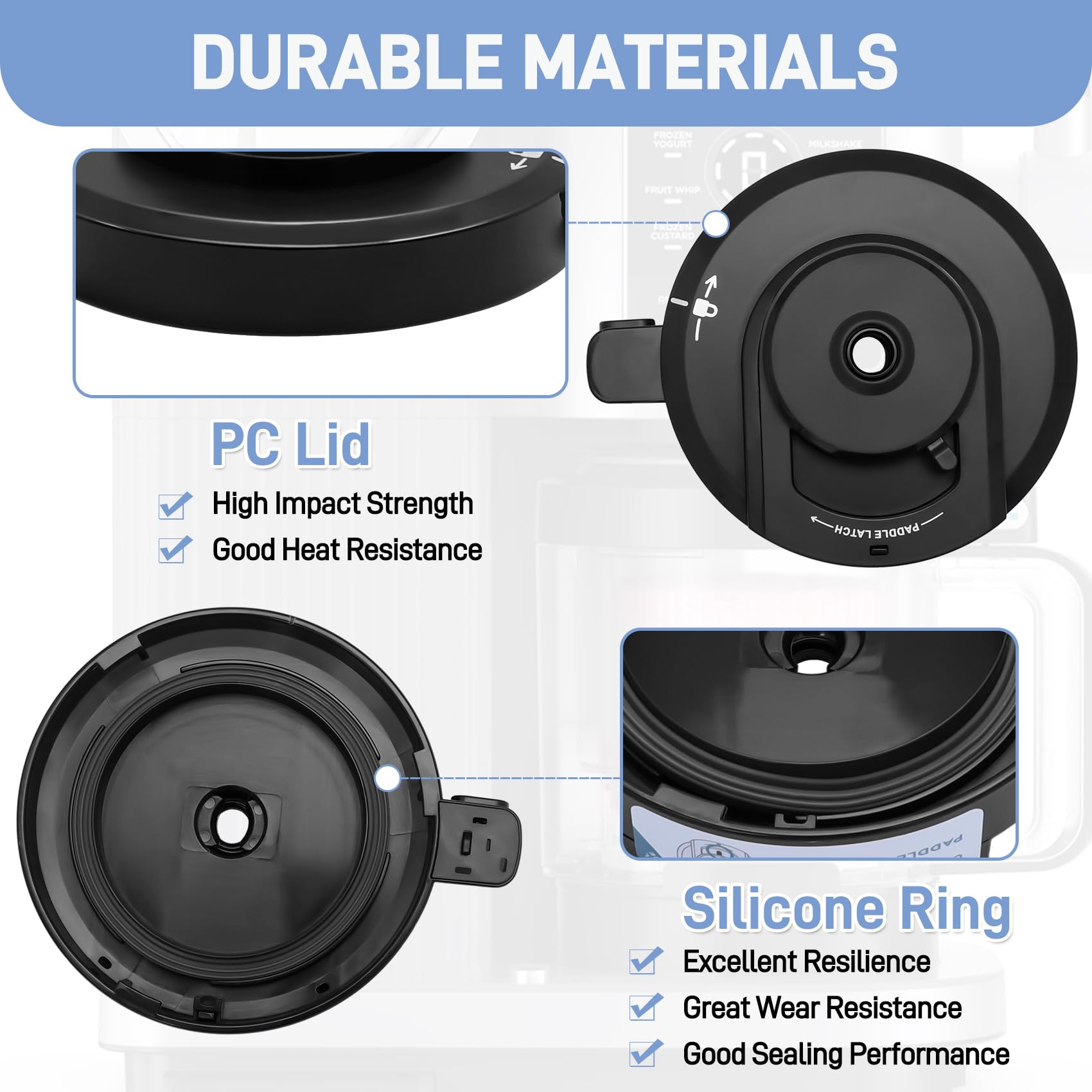 Ninja Creami Nc299amz Ninja Creami Outer Bowl Lid Compatible With Ninja ...