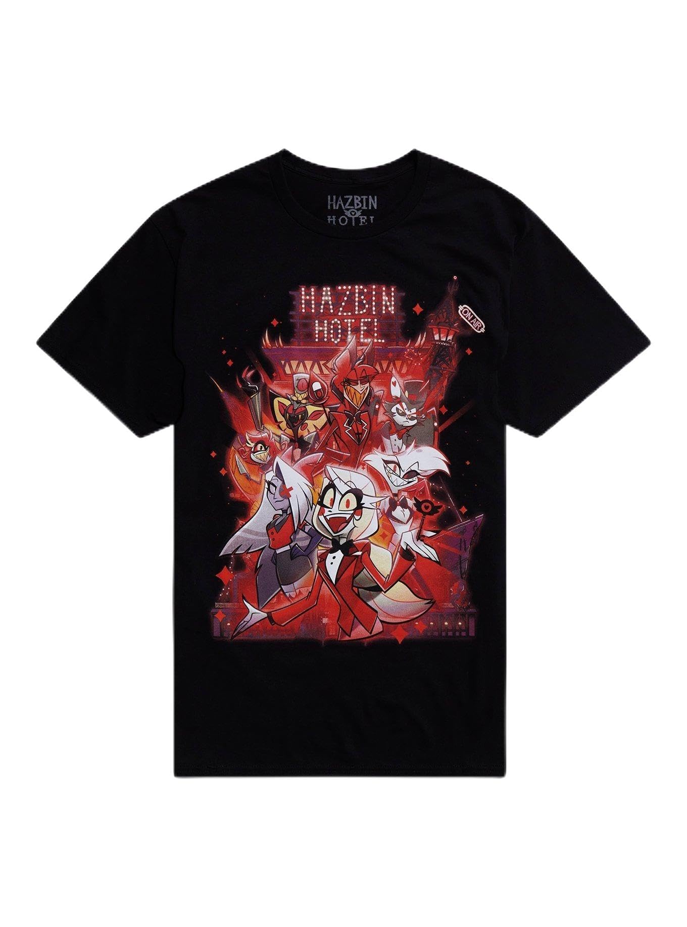 Hot Topic Hazbin Hotel Characters T-Shirt BLACK | Amazon.com